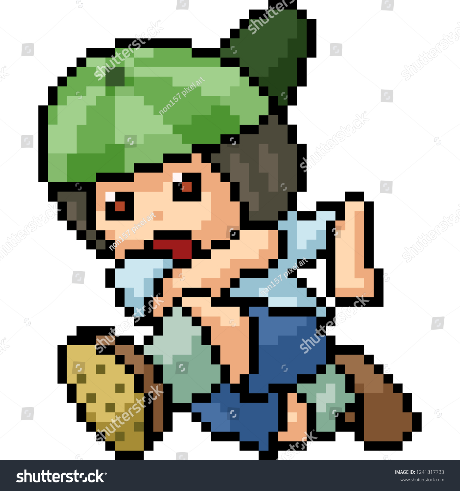 Vector Pixel Art Boy Isolated Cartoon: เวกเตอร์สต็อก (ปลอดค่าลิขสิทธิ์ ...
