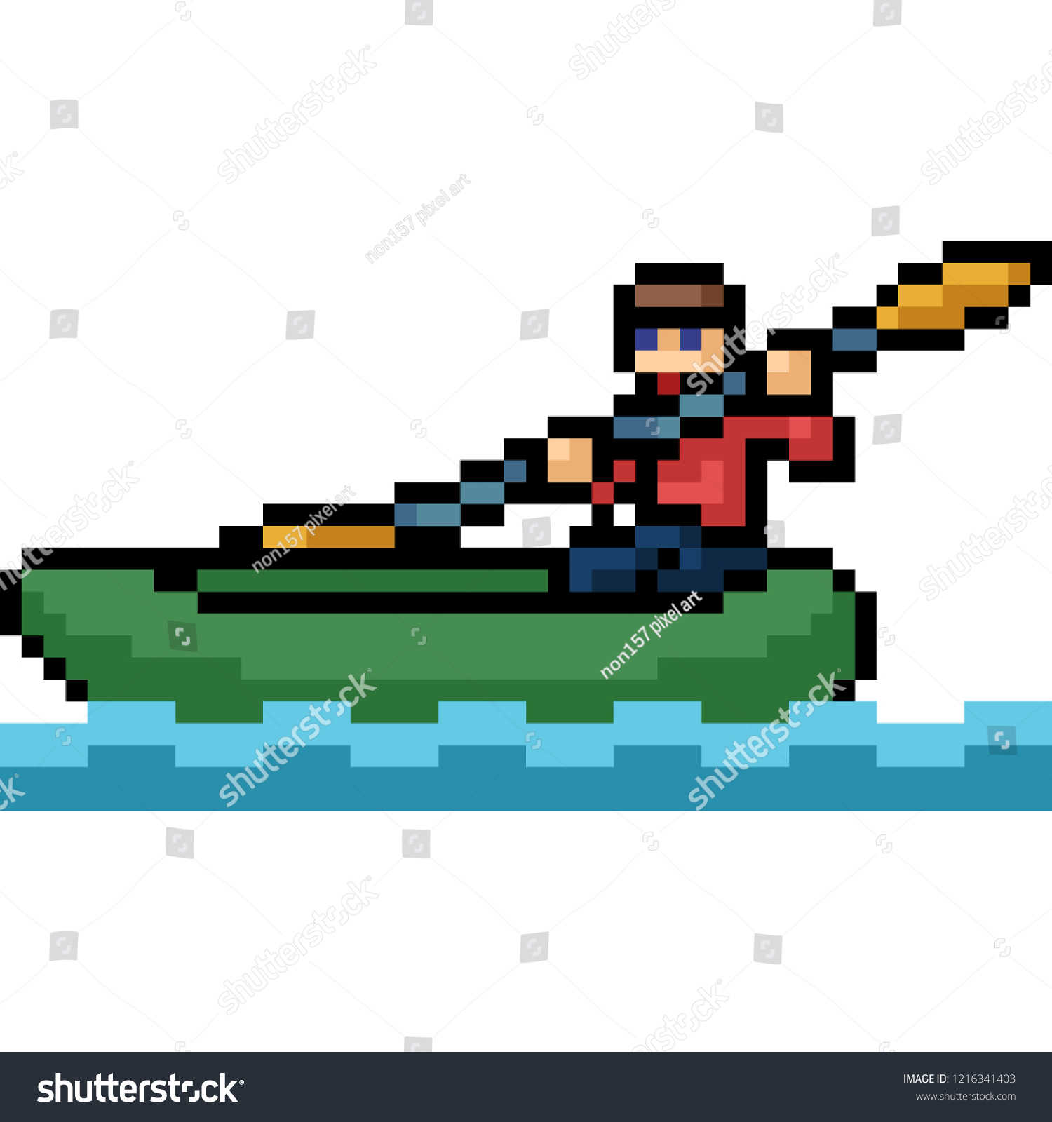 Vector Pixel Art Canoe Boat Isolated 库存矢量图(免版税)1216341403 | Shutterstock Vector Pixel Art Canoe Boat Isolated 库存矢量图(免版税)1216341403 | Shutterstock