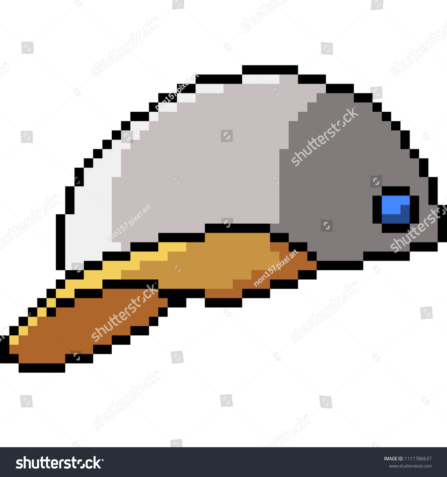 Vector Pixel Art Cap Isolated Cartoon: vector de stock (libre de ...