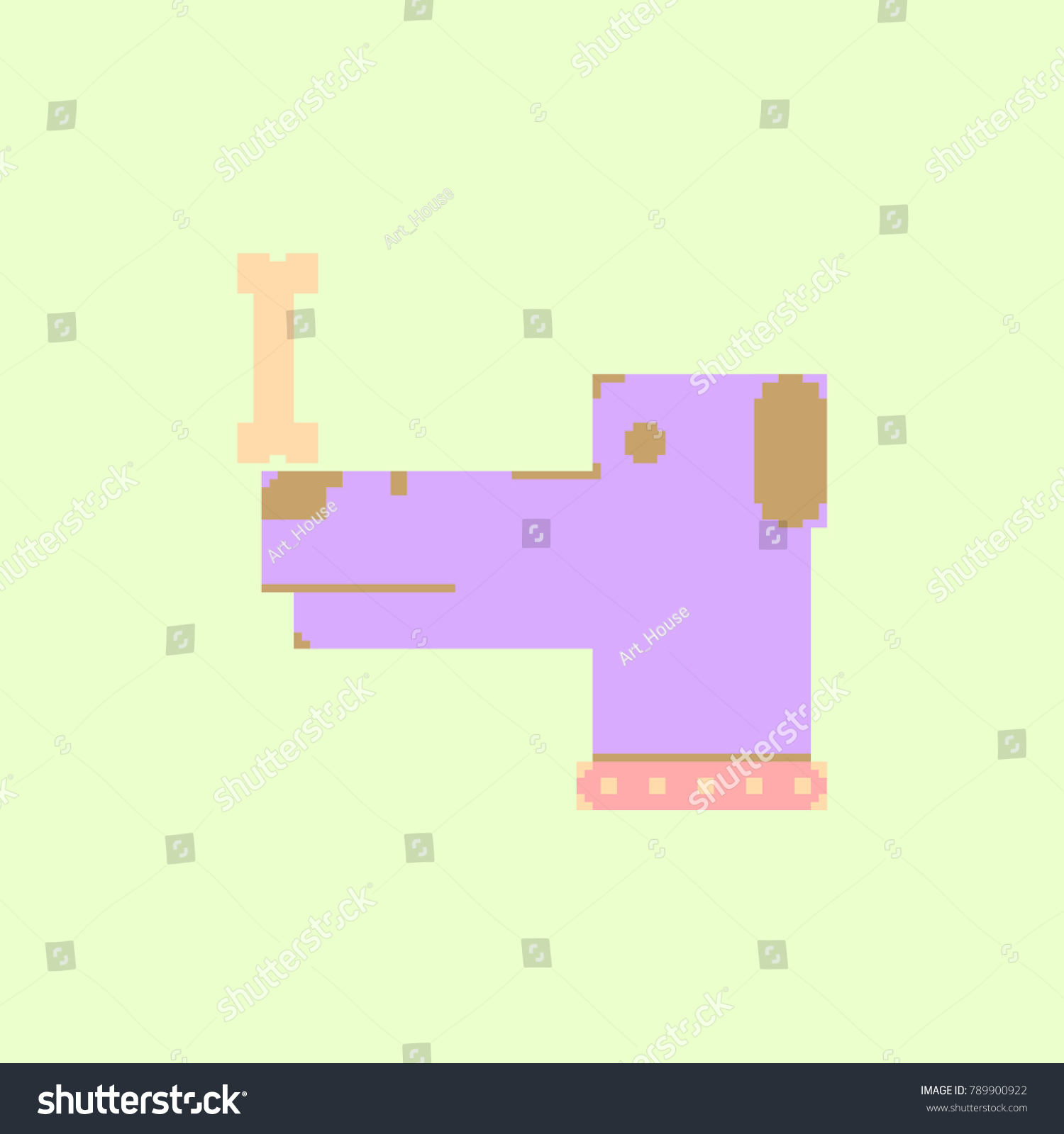 Vector Pixel Art Dog Bone: vector de stock (libre de regalías ...