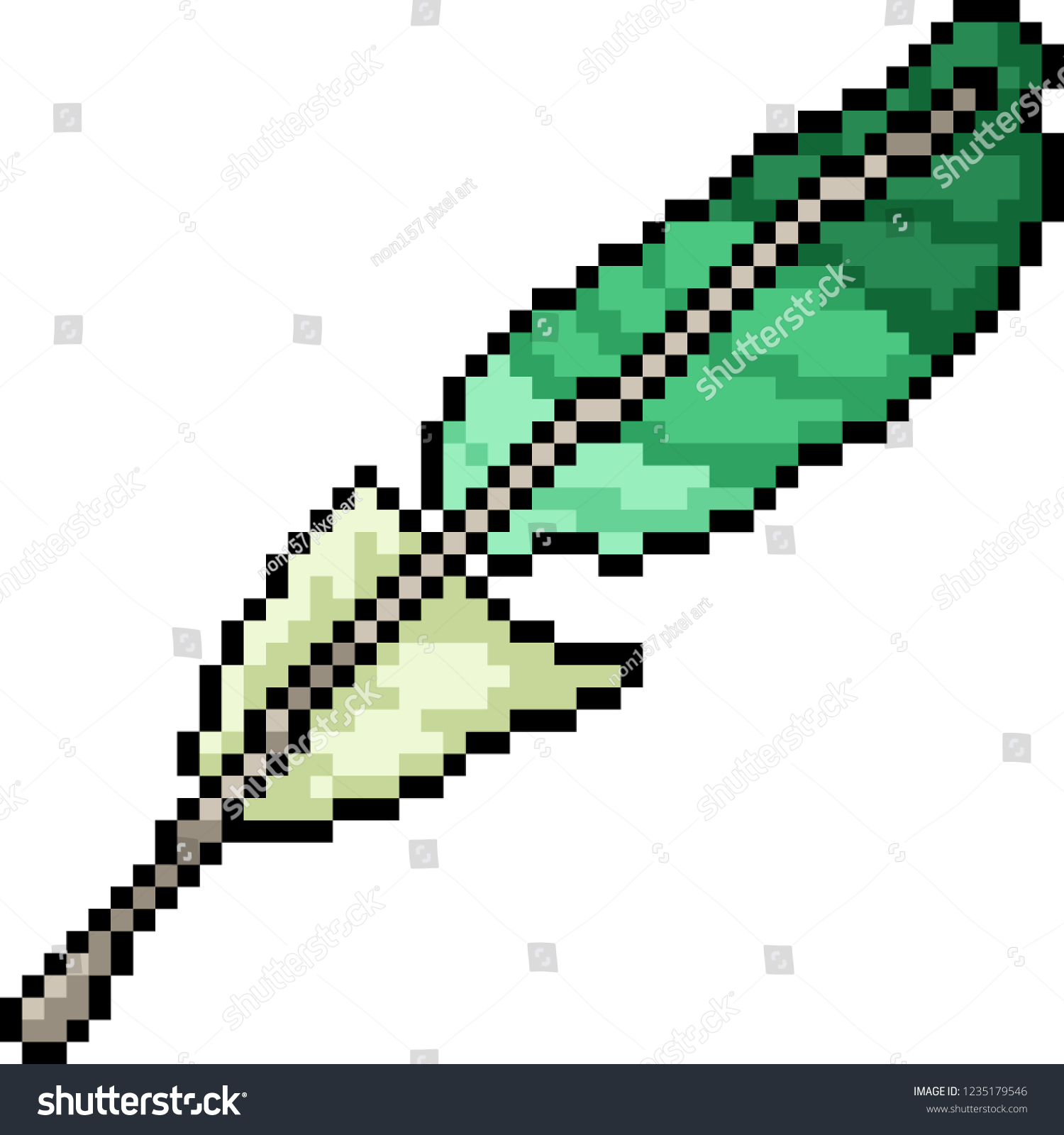 Vector Pixel Art Feather Isolated Cartoon Stock Vector (Royalty Free ...