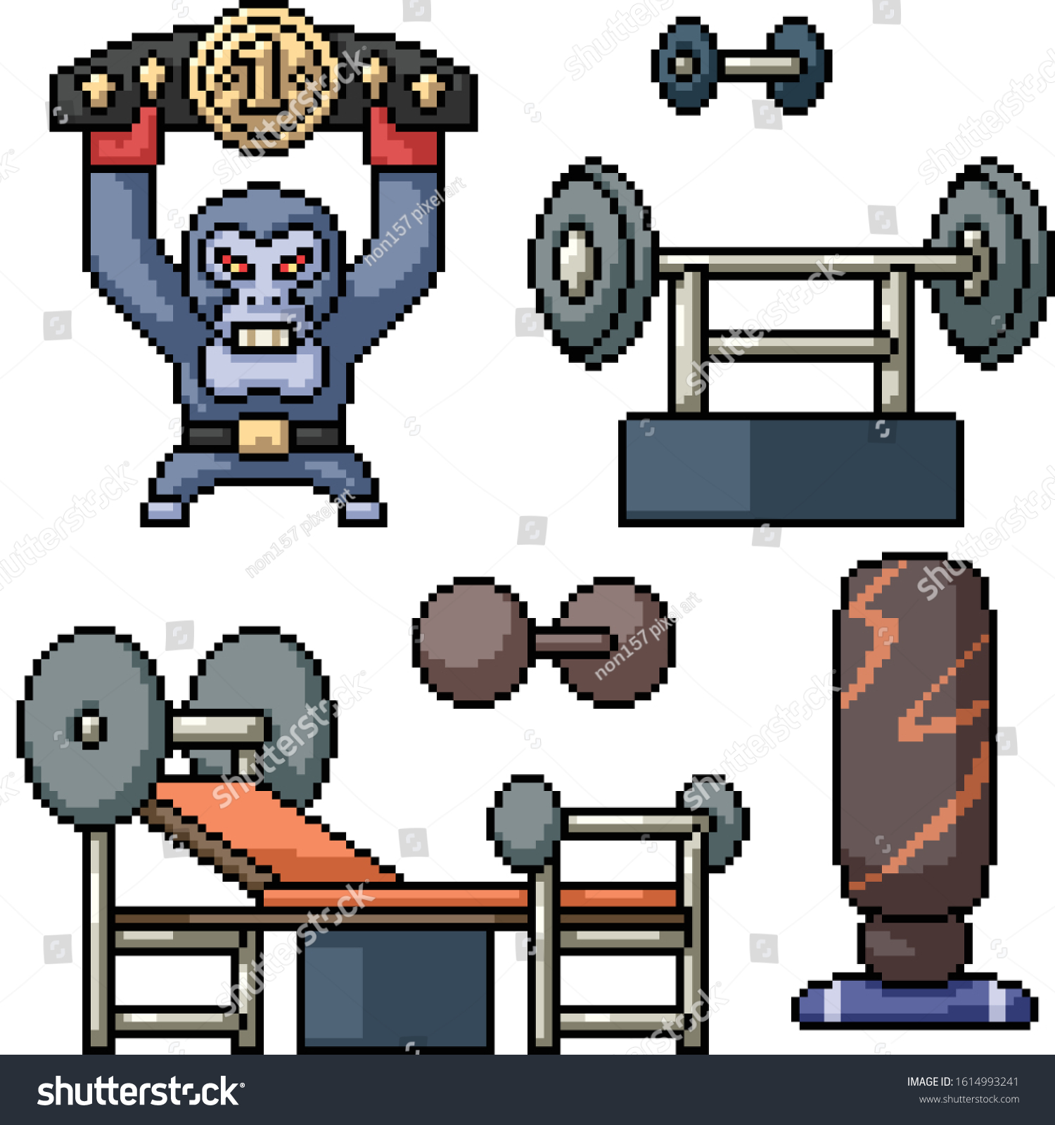 415 Gym pixel art Images, Stock Photos & Vectors | Shutterstock