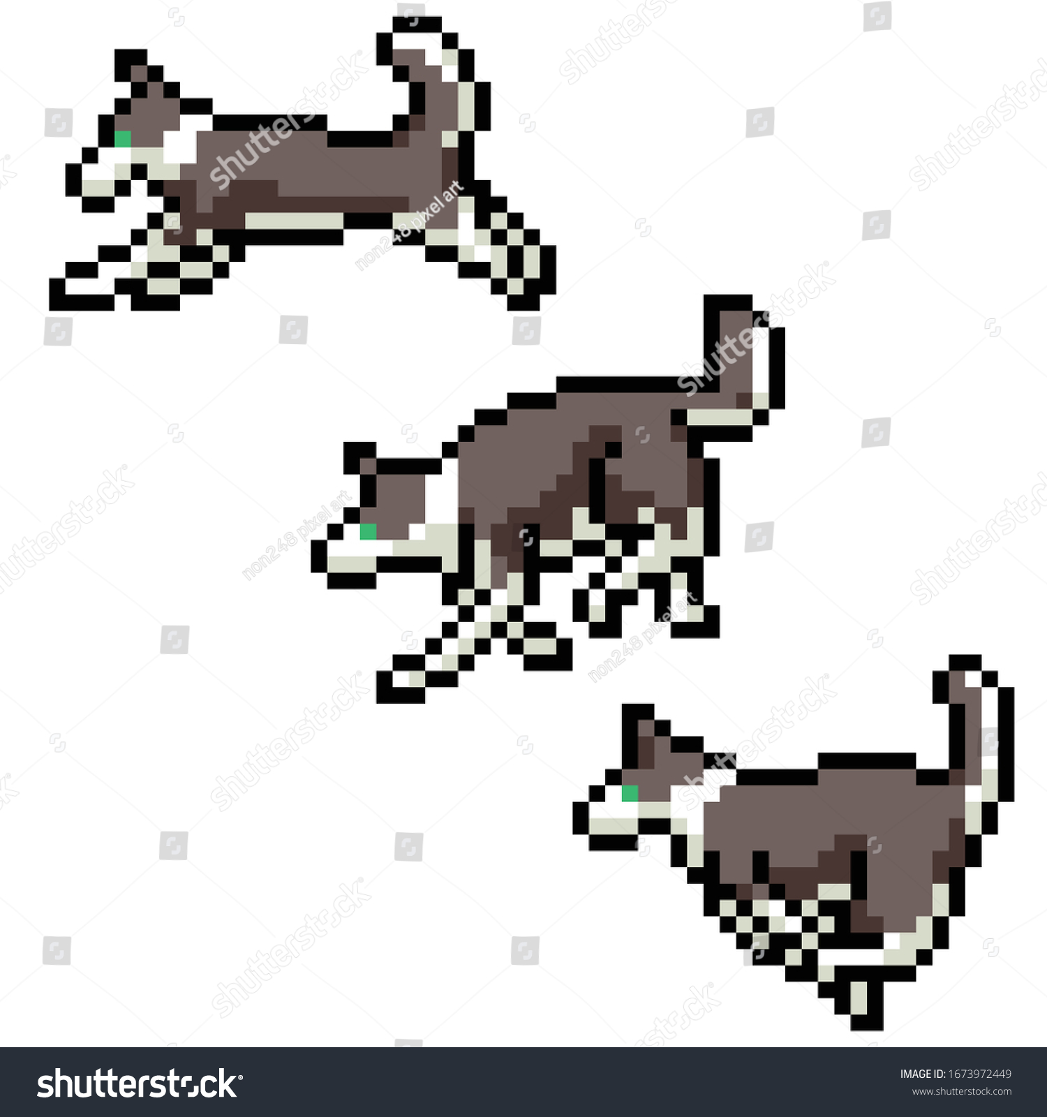 6,961 Pixelated dog Images, Stock Photos & Vectors | Shutterstock