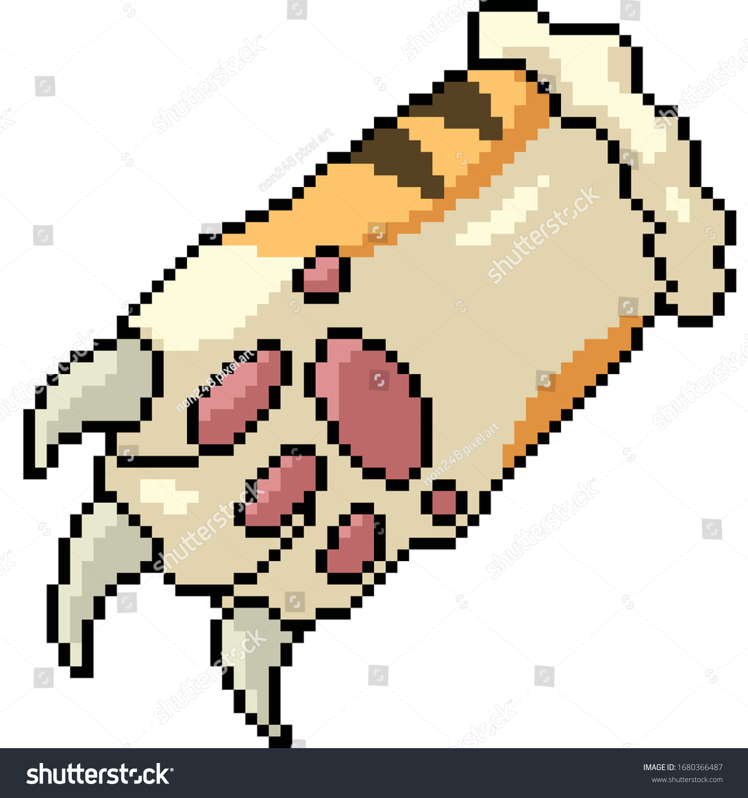 Vector Pixel Art Isolated Tiger Claw: เวกเตอร์สต็อก (ปลอดค่าลิขสิทธิ์ ...