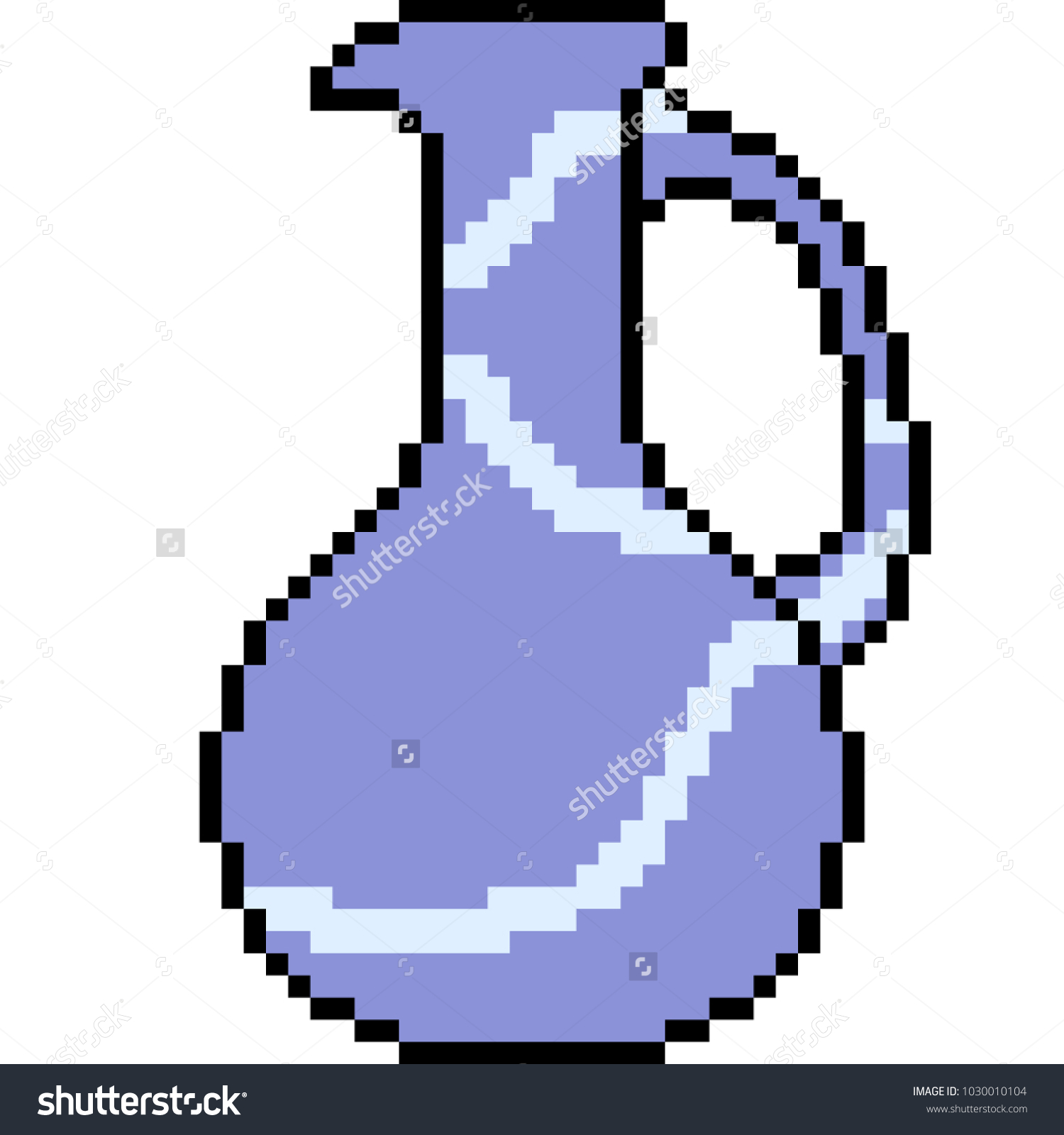 Vector Pixel Art Jar Isolated Cartoon Stock Vector (Royalty Free ...