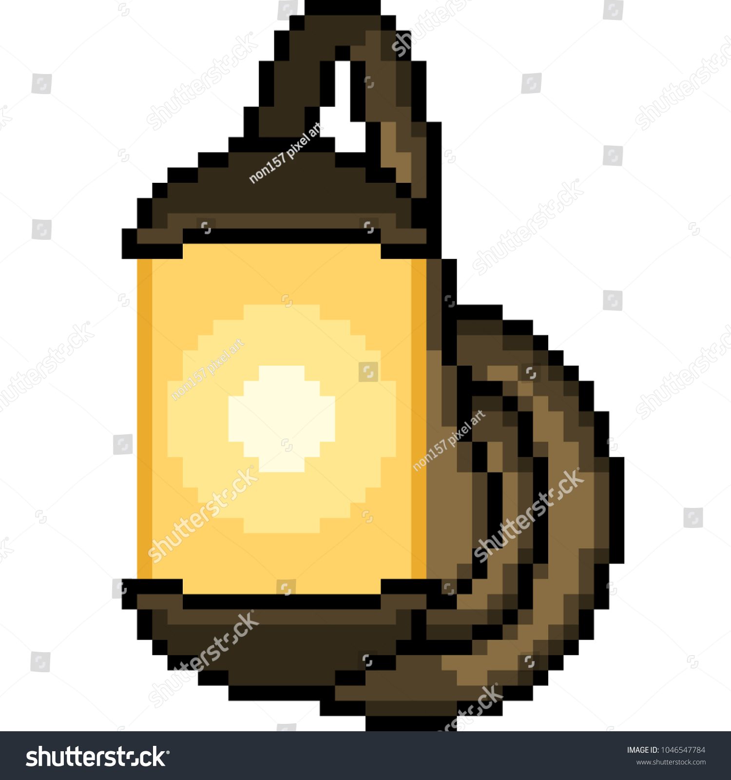 Vector Pixel Art Lamp Light Isolated: Vector có sẵn (miễn phí bản quyền ...