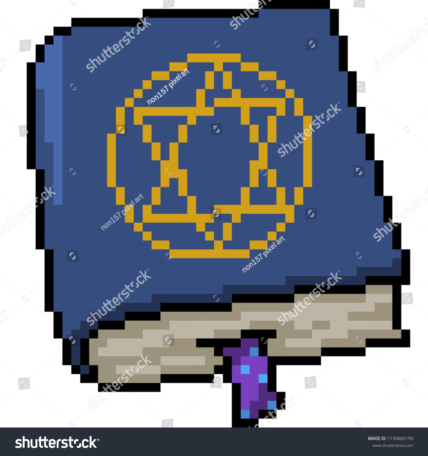 Vector Pixel Art Magic Book Isolated: Vector có sẵn (miễn phí bản quyền ...