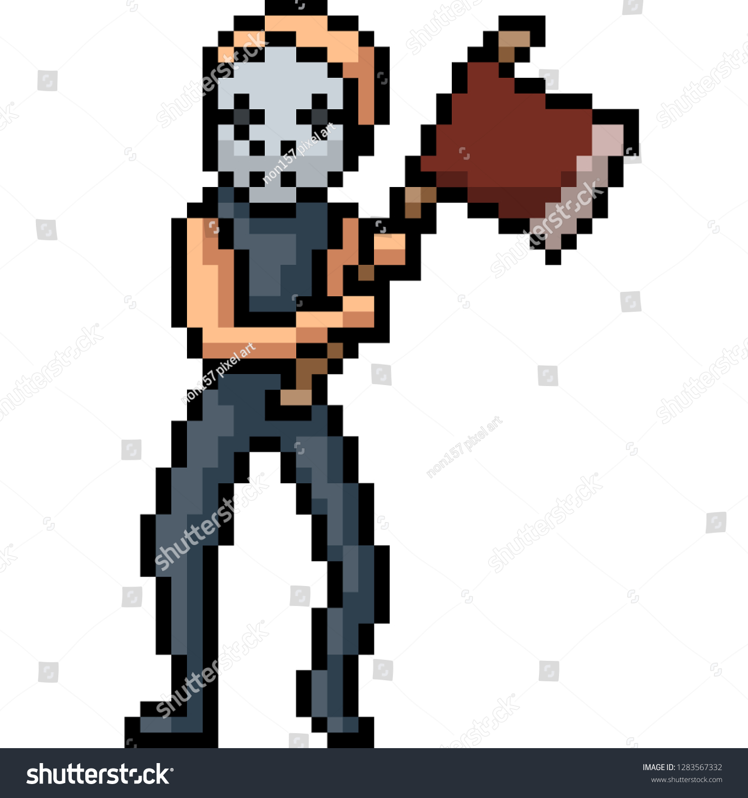 Vector Pixel Art Murder Isolated Cartoon Stock Vector (Royalty Free ...