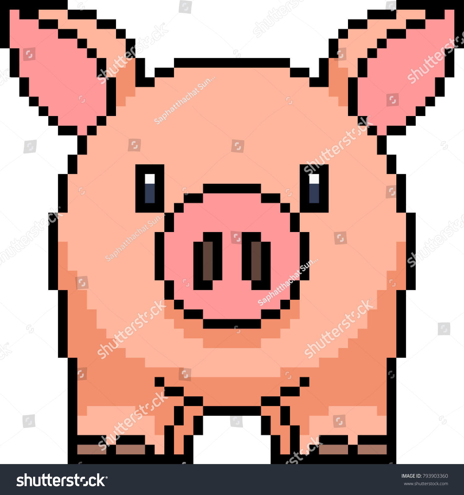 458 Pixel art pig Images, Stock Photos & Vectors | Shutterstock