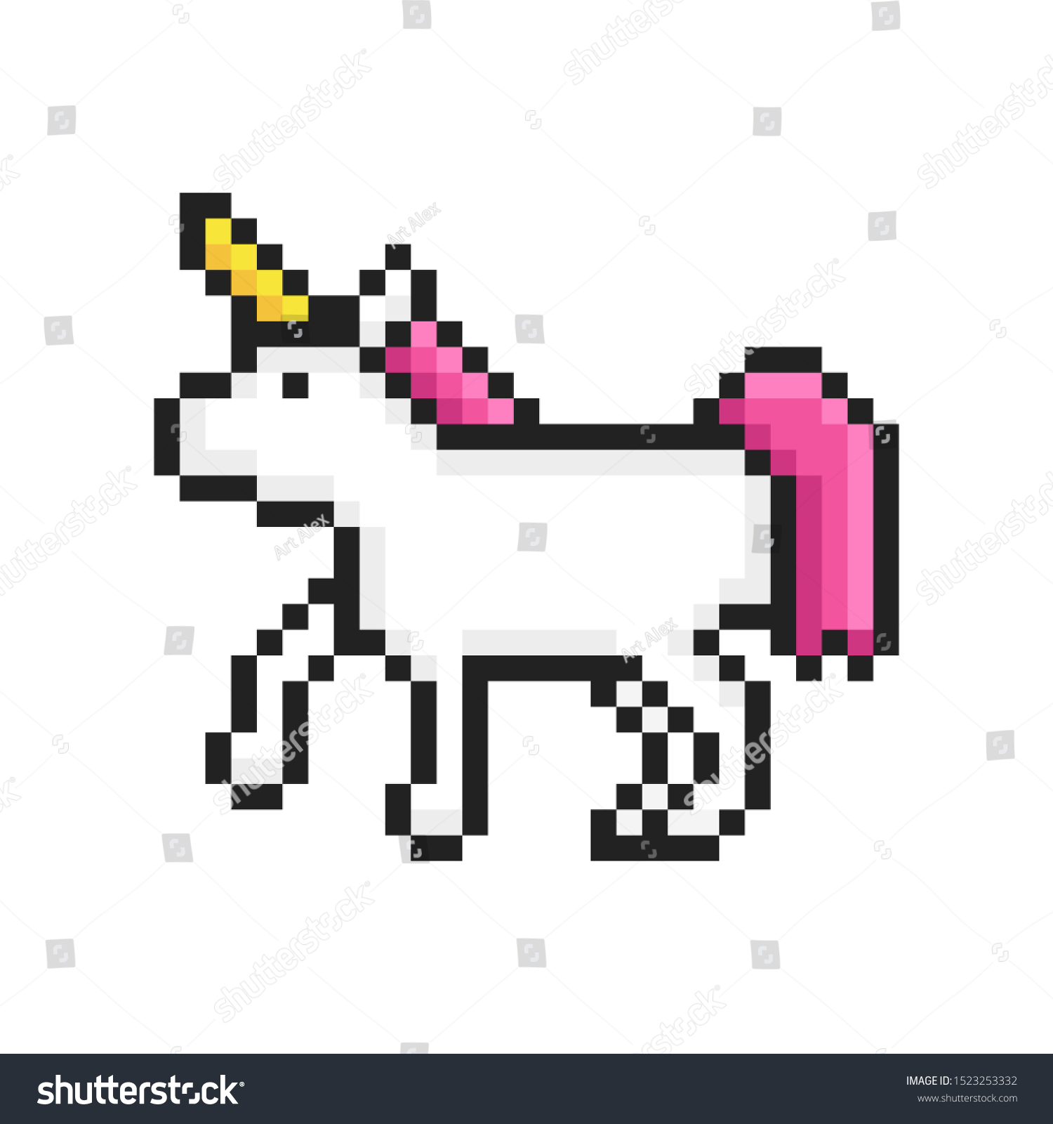 Vector Pixel Art Unicorn Games Web Stock Vector (Royalty Free ... Vector Pixel Art Unicorn Games Web Stock Vector (Royalty Free ...