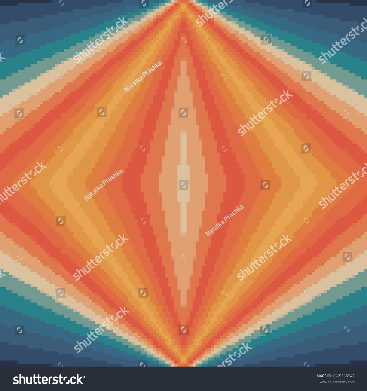 Vector Pixel Retro Futuristic Background Retro Stock Vector (Royalty ...
