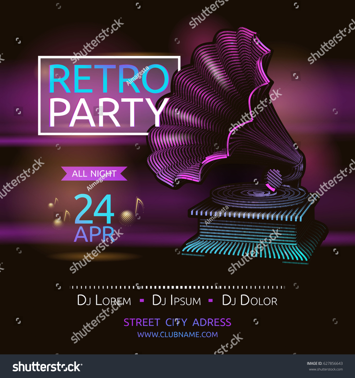 511 Gramophone night poster Images, Stock Photos & Vectors | Shutterstock