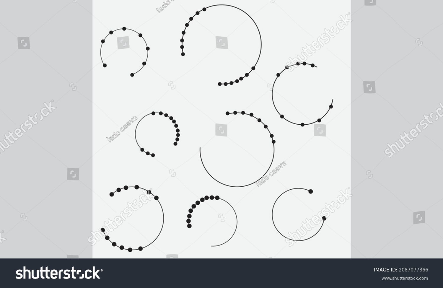 Vector Points Connecting Circles Background Stock Vector (Royalty Free ...