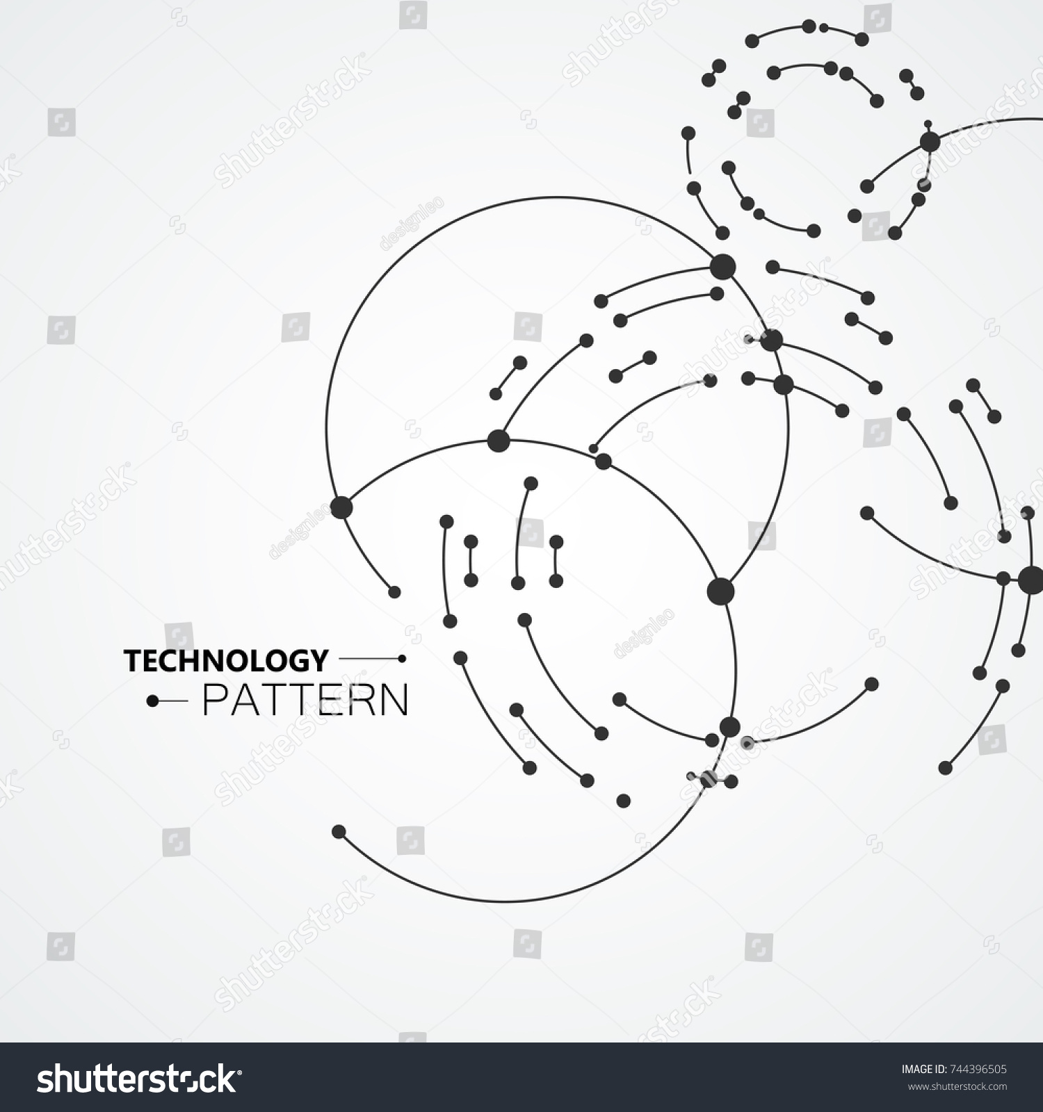 Vector Points Connecting Circles Background Geometric Stock Vector ... Vector Points Connecting Circles Background Geometric Stock Vector ...