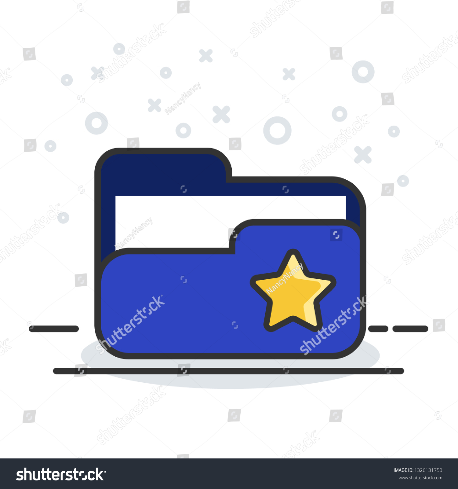 Vector Police Folder Icon 库存矢量图（免版税）1326131750 | Shutterstock