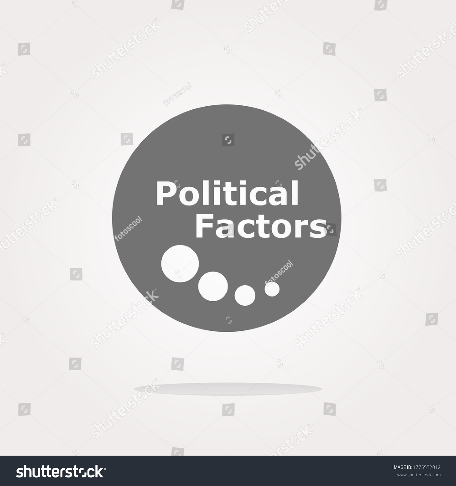 Vector Political Factors Web Button Icon Stock Vector (Royalty Free ...