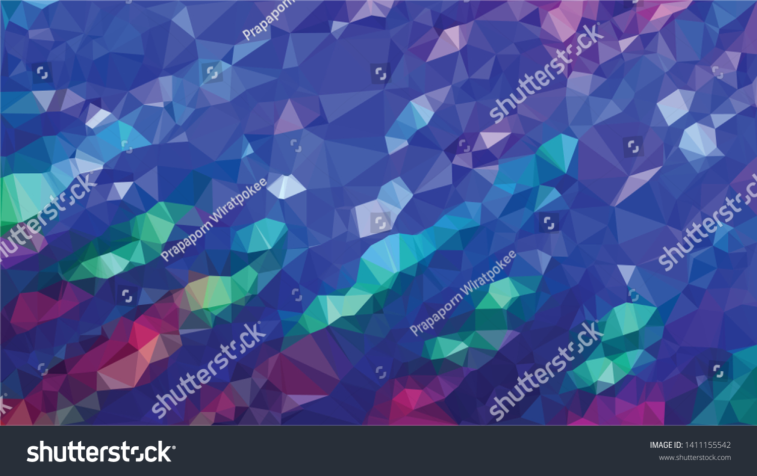 Vector Polygon Background Blue Purple Gradient Stock Vector (Royalty ...