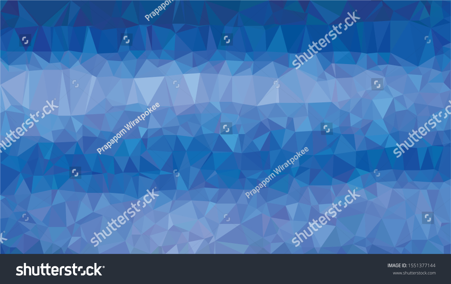 Vector Polygon Background Blue Sea Gradient Stock Vector (Royalty Free ...