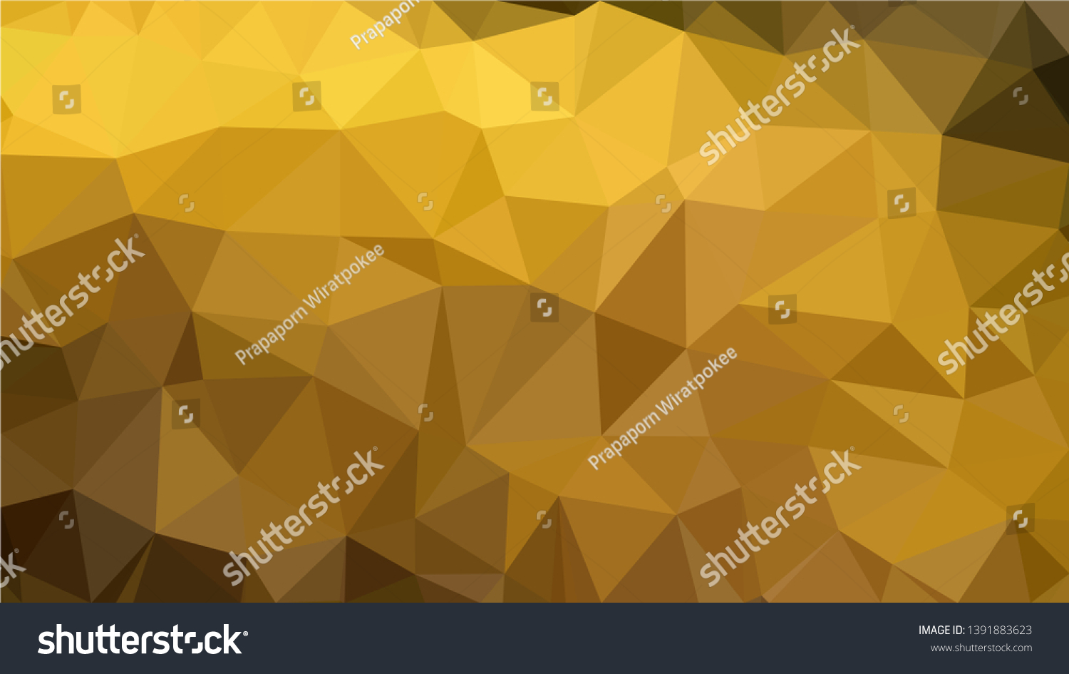 Vector Polygon Background Golden Place Gradient Stock Vector (Royalty ...