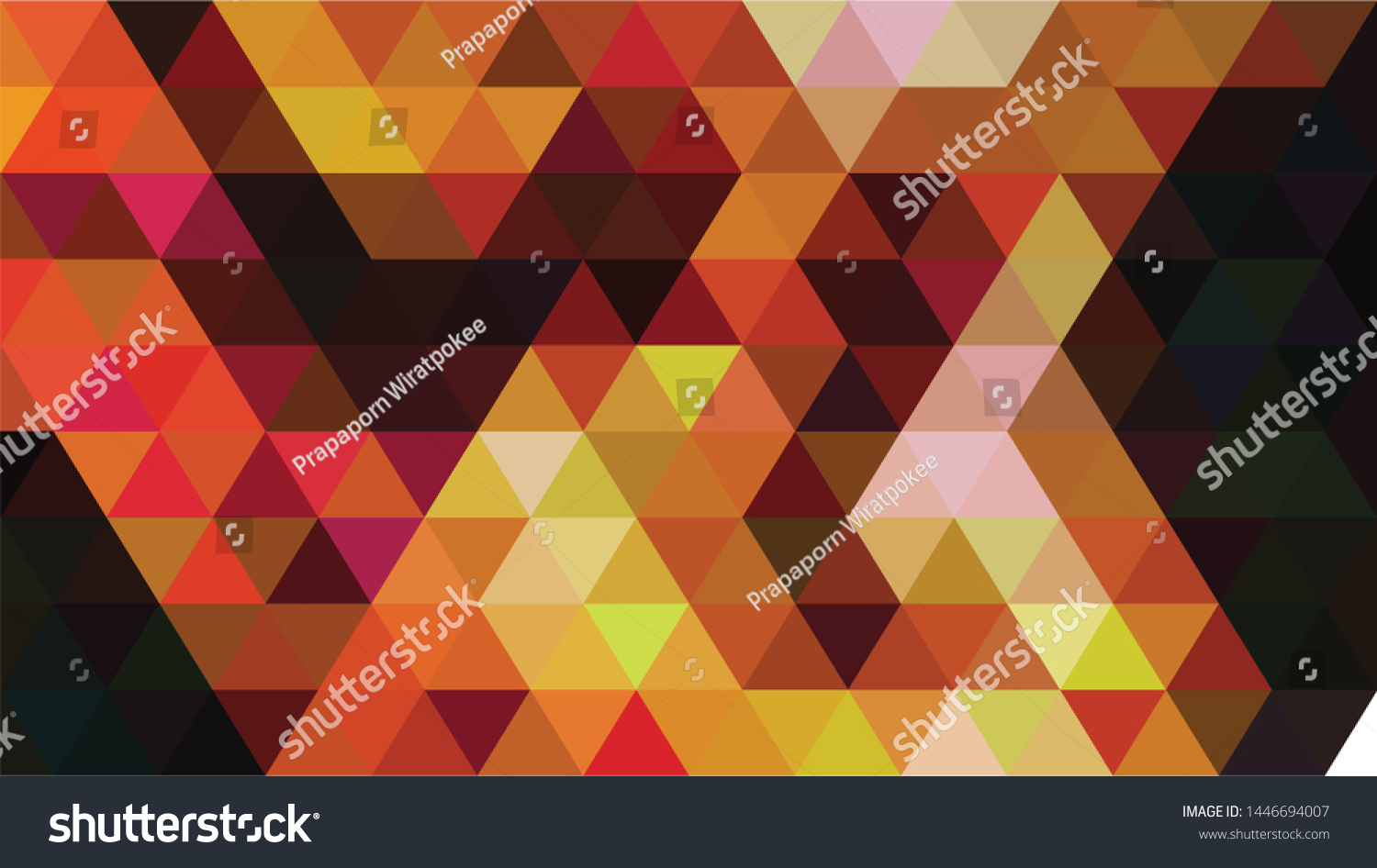 Vector Polygon Background Red Orange Yellow Stock Vector (Royalty Free ...