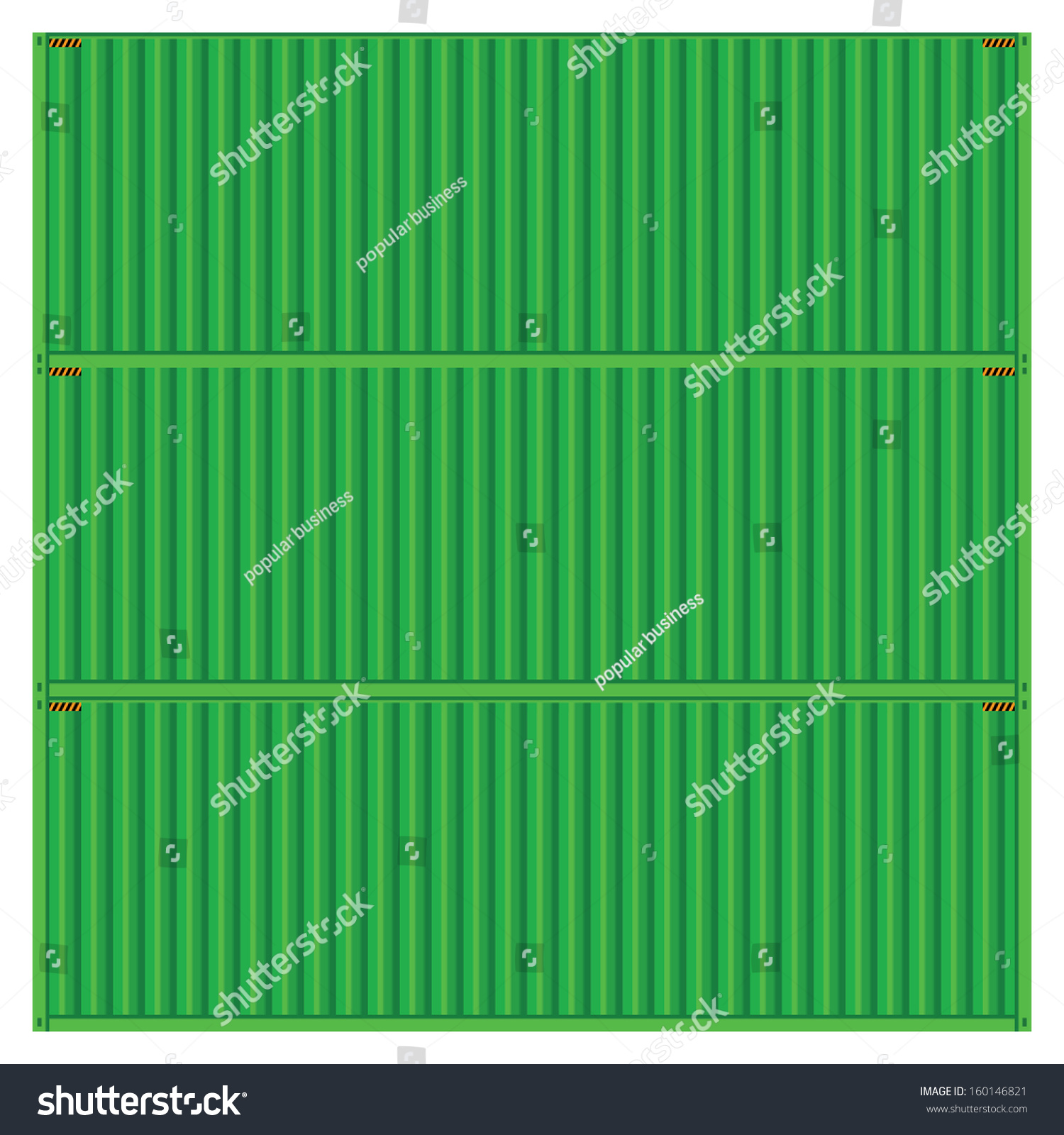 Vector Popular Cargo Green Container Shipping Stock Vector (Royalty ...
