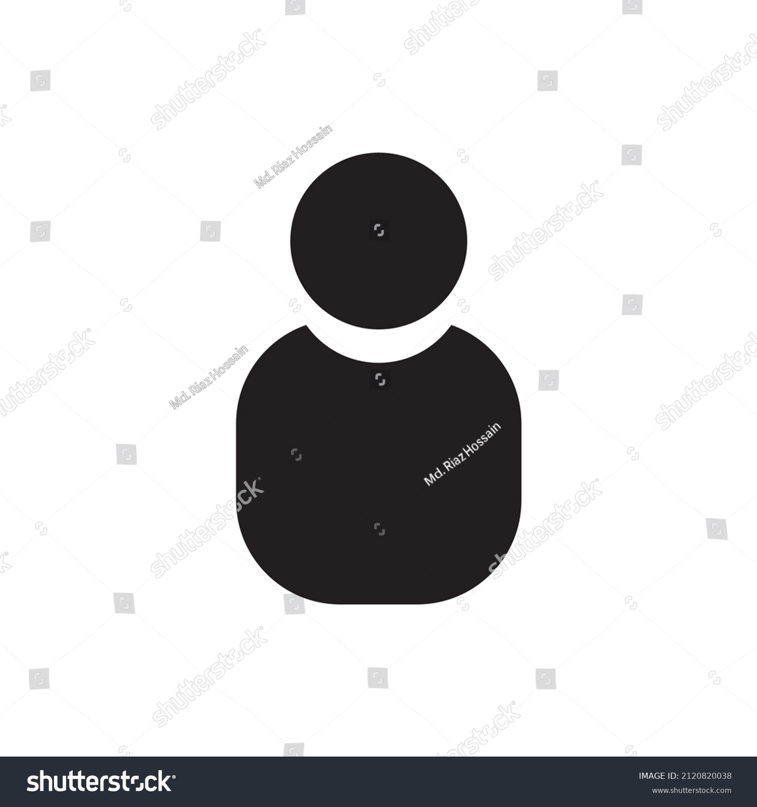 Vector Profile Icon Design Eps Stock Vector (Royalty Free) 2120820038 ...