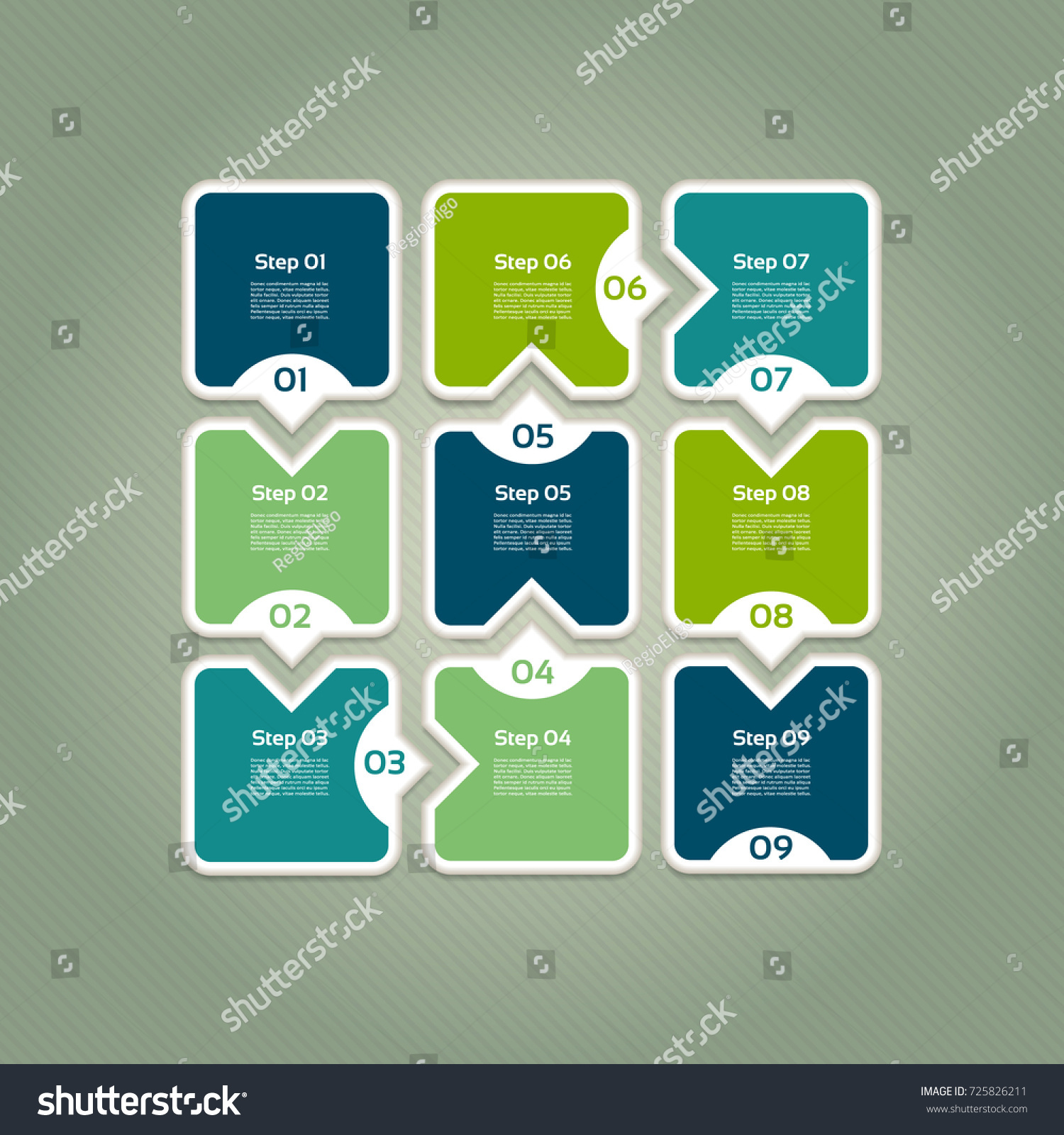 Vector Progress Background Template Diagram Graph Stock Vector (Royalty ...