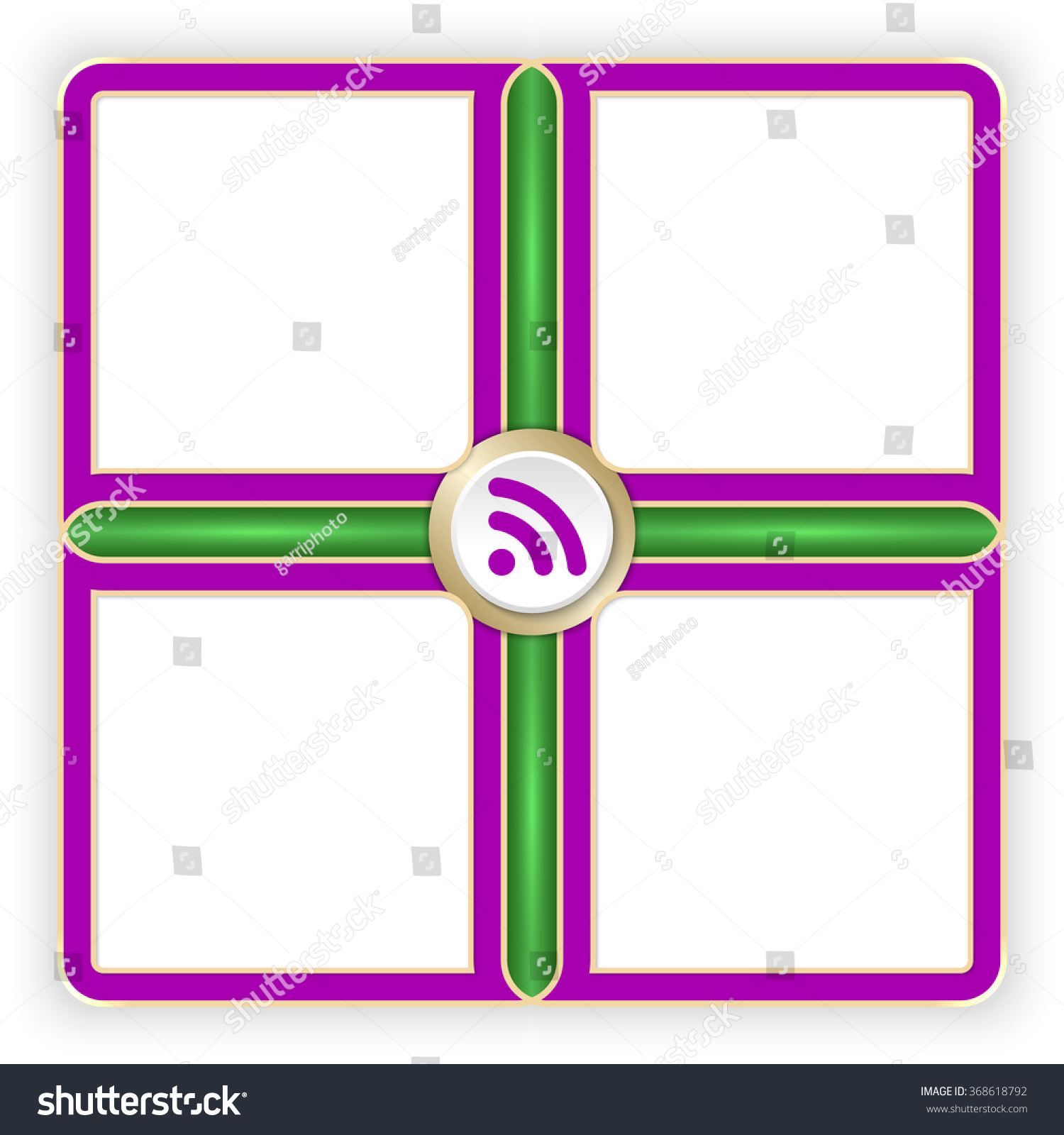 Vector Purple Frames Your Text Feed Stock Vector (Royalty Free ...