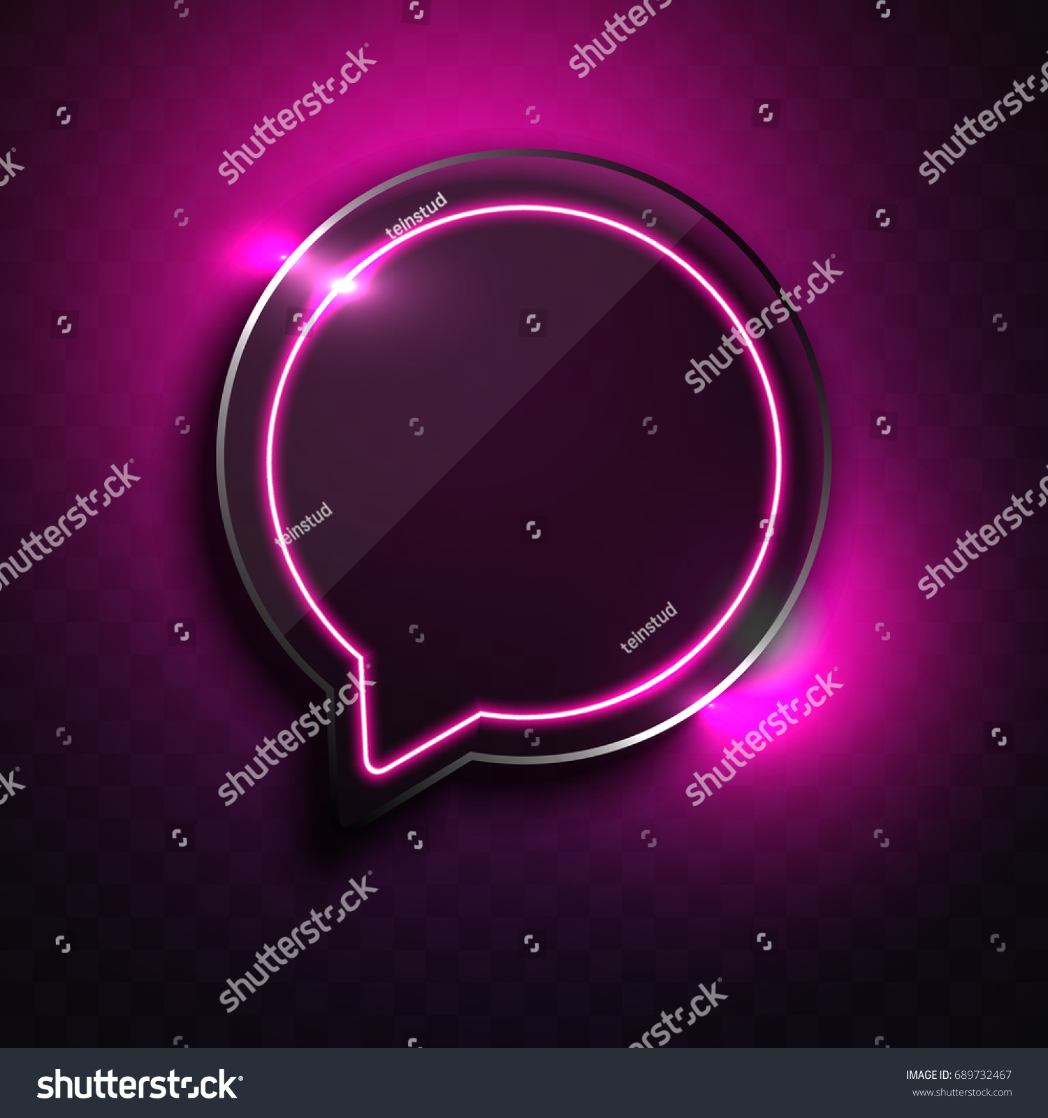Vector Purple Glowing Glass Banner Stock Vector (Royalty Free ...