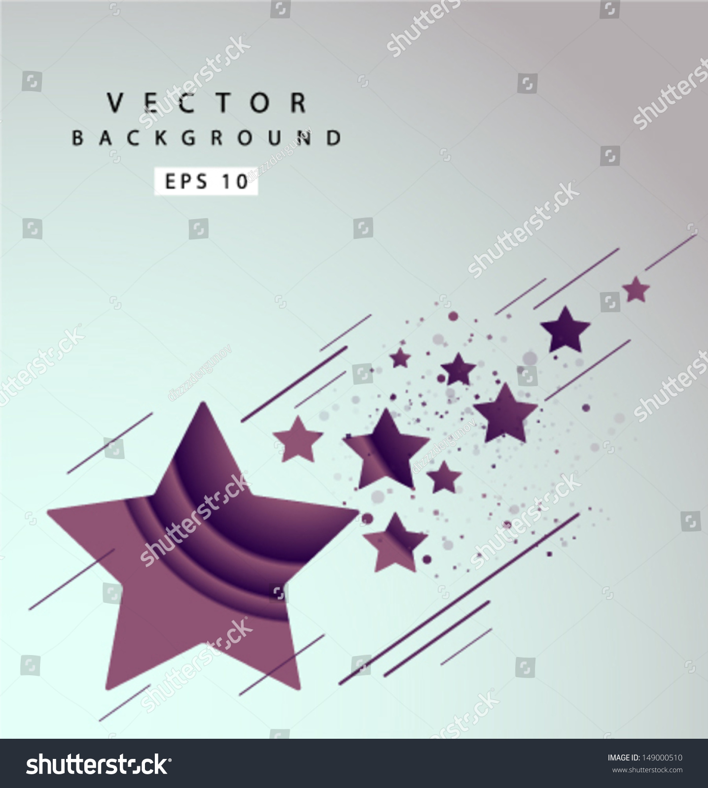 Vector Purple Star Background Stock Vector (Royalty Free) 149000510 ...