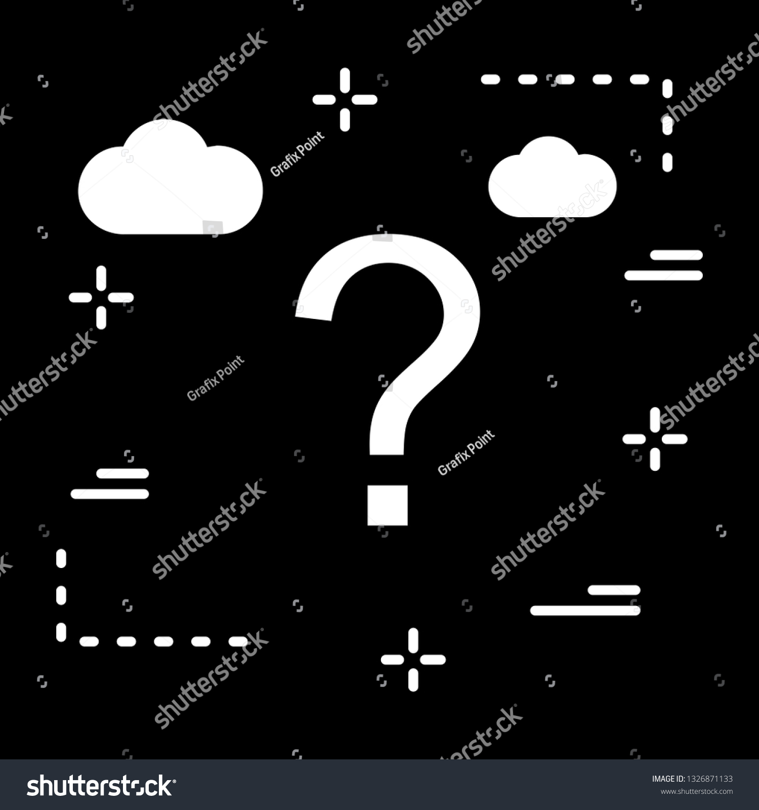 Vector Question Mark Icon Stock Vector (Royalty Free) 1326871133