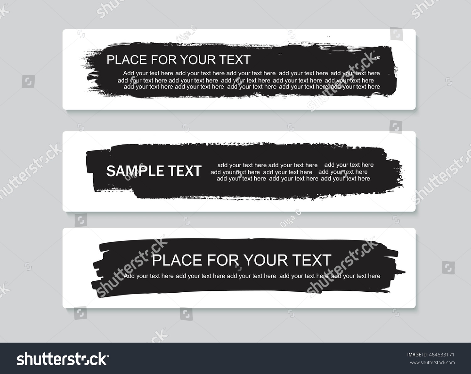 Vector Quote Text Boxes Collection Hand Stock Vector (Royalty Free ...