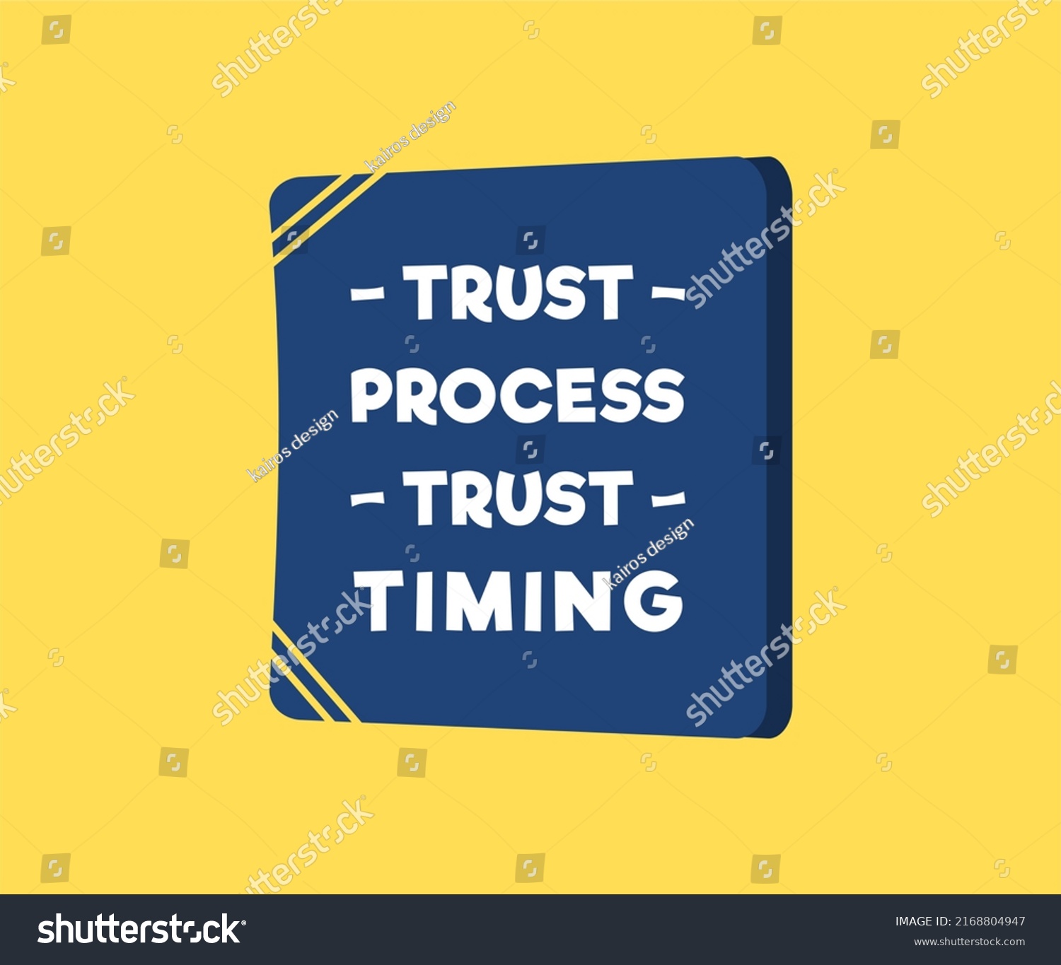 Vector Quote Trust Process Trust Timing Stock Vector (Royalty Free ...