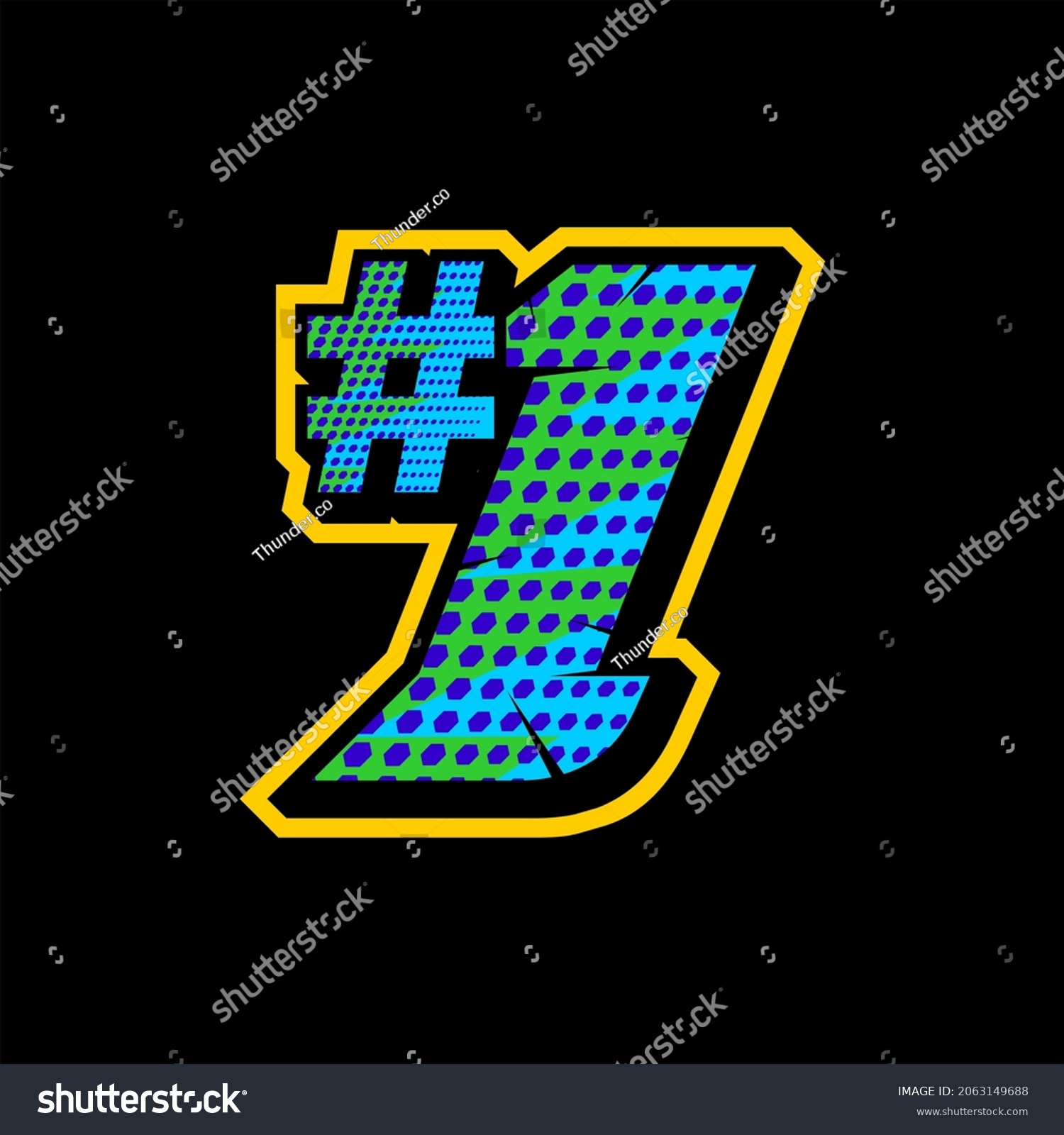 Vector Racing Number Eazy Editable Stock Vector (Royalty Free ...