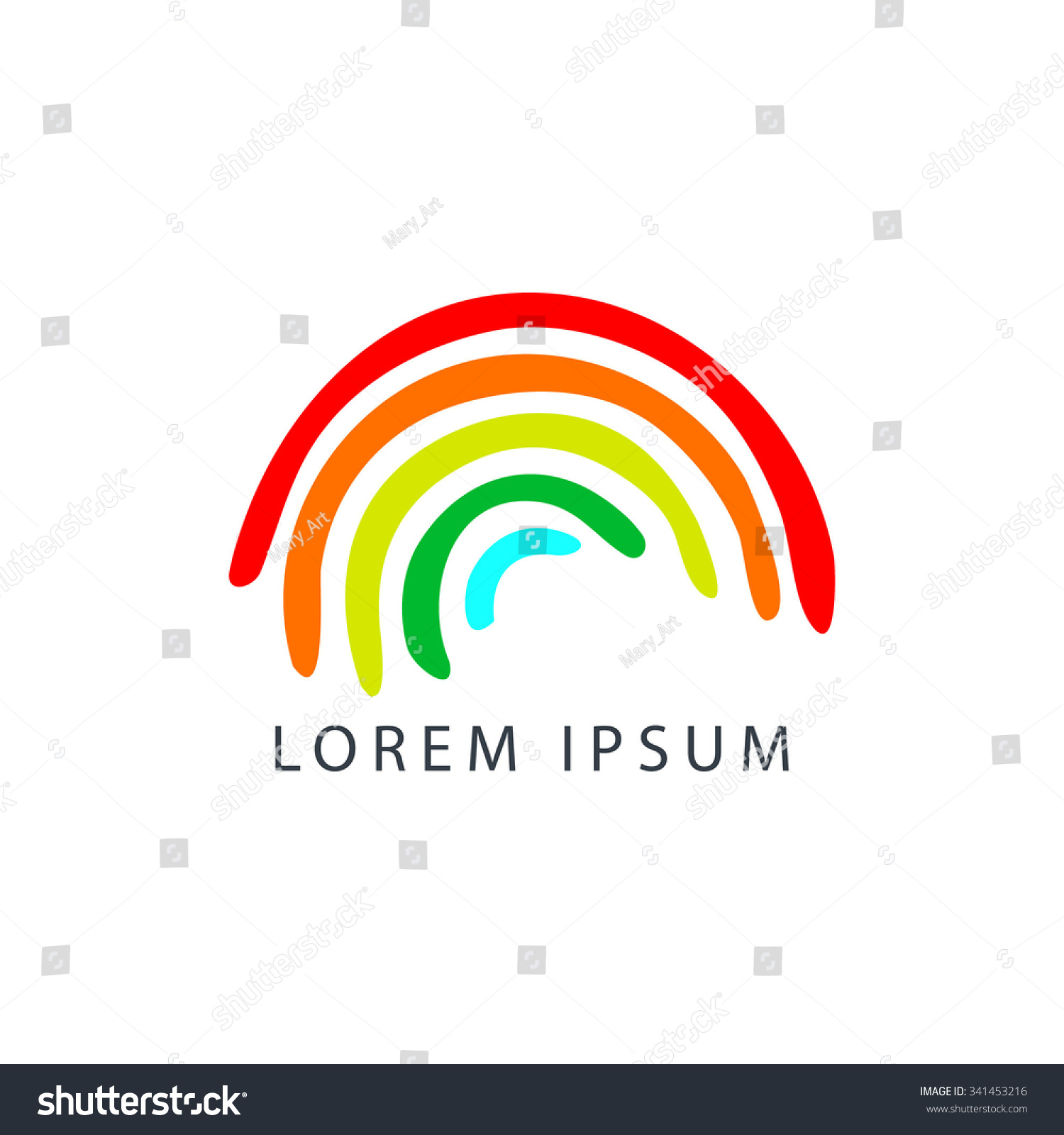 Vector Rainbow Logo Stock Vector (Royalty Free) 341453216 | Shutterstock