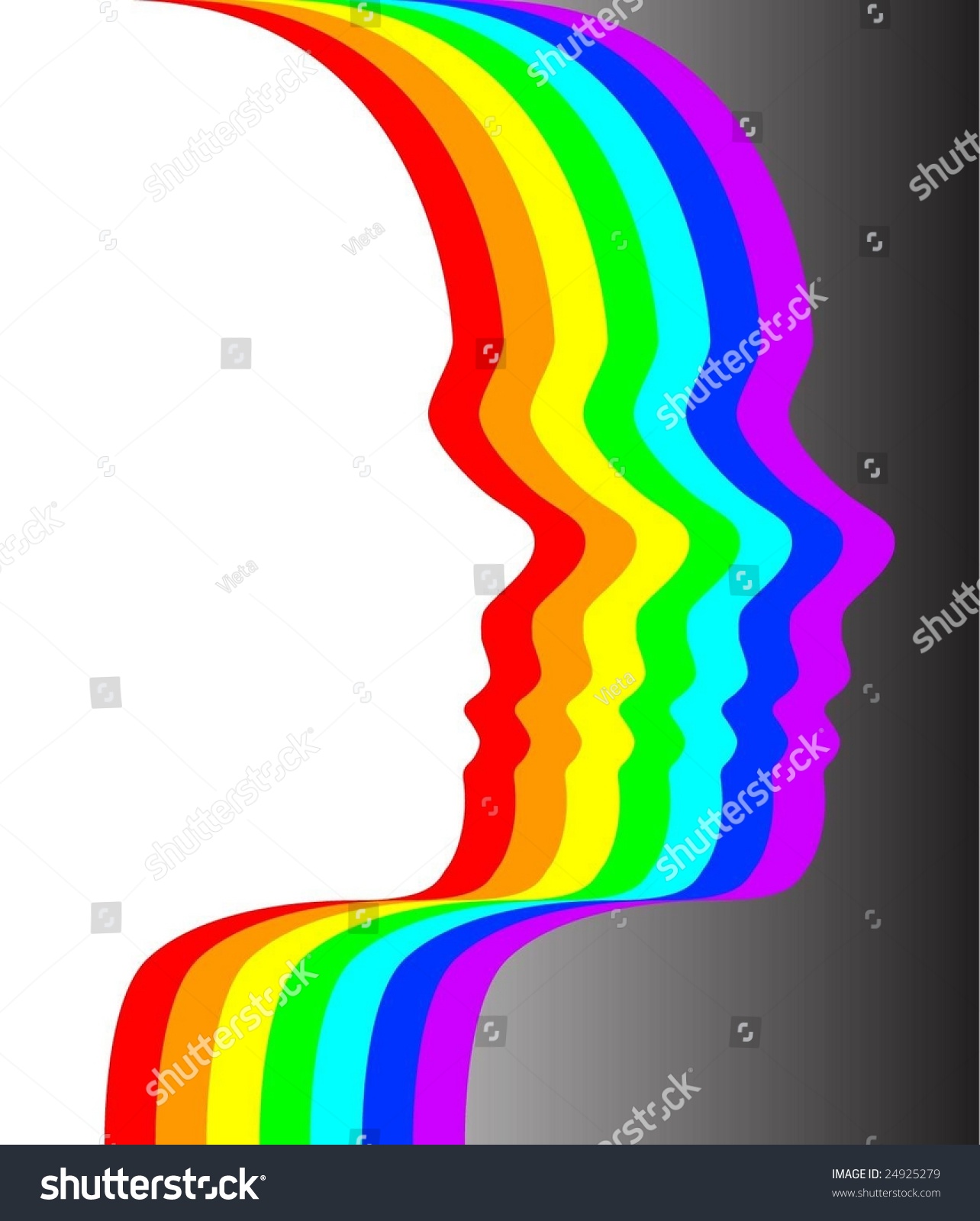 Vector Rainbow Silhouette Stock Vector 24925279 - Shutterstock