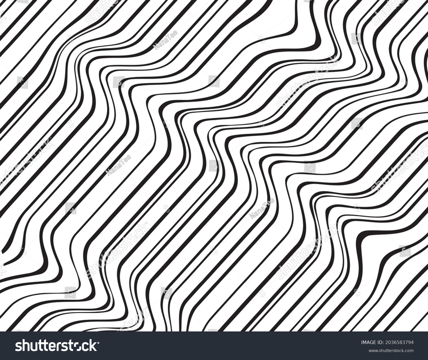 Vector Random Black White Graphic Objects Stock Vector (Royalty Free ...