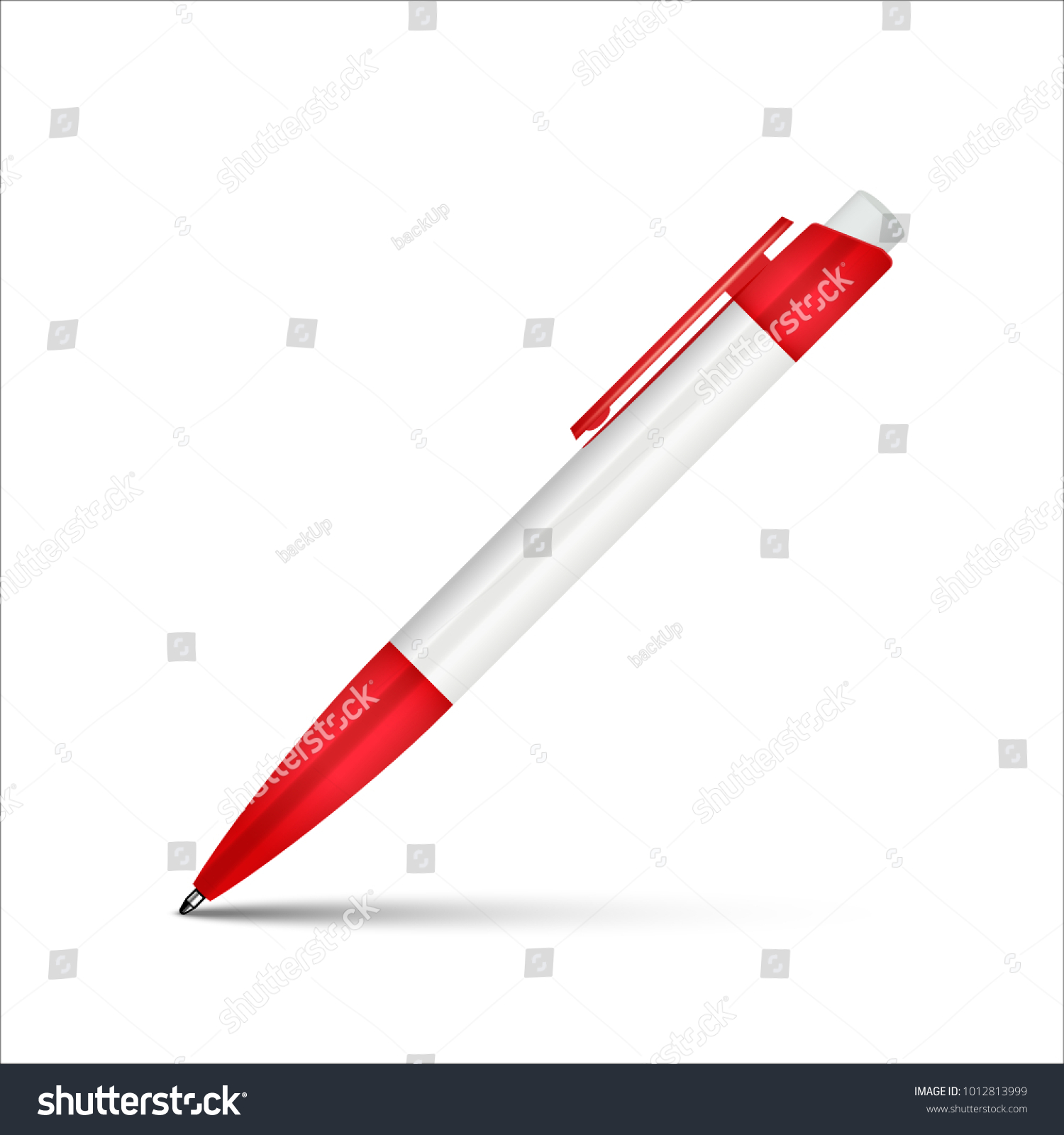 Vector Realistic Ballpoint Pen Isolated On: vetor stock (livre de ...