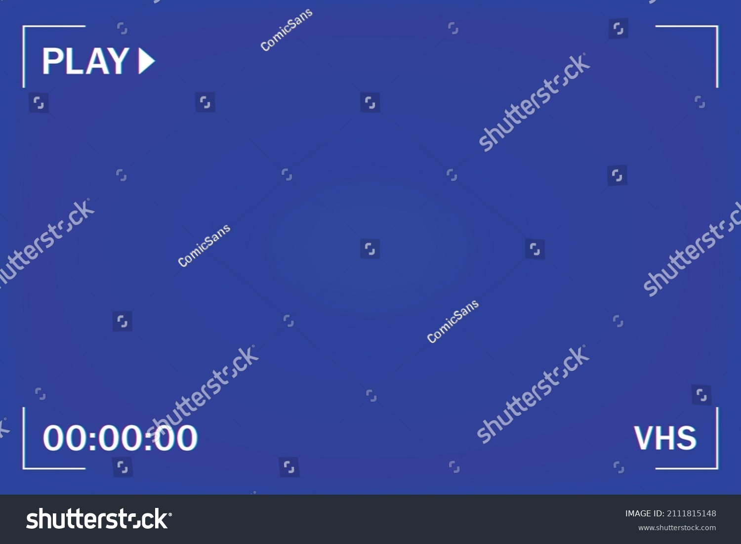 Vector Realistic Isolated Vhs Template Screen Stock Vector (Royalty ...