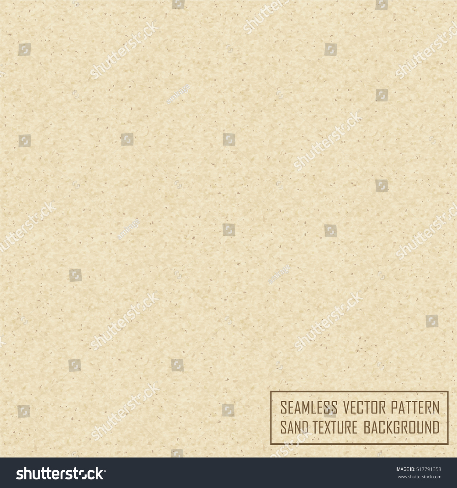 Vector Realistic Sand Texture Backgroundseamless Sand Stock Vector ...