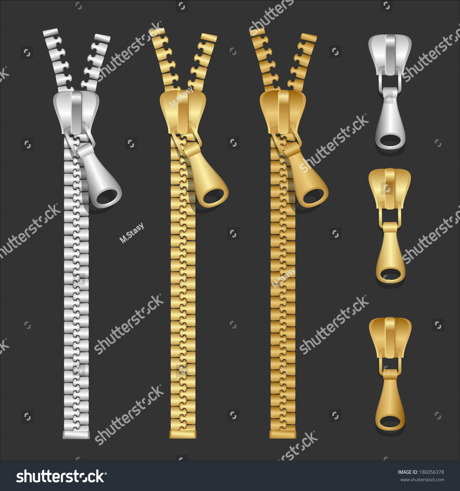 Vector Realistic Zippers Type Set Illustration Stock Vector (Royalty ... Vector Realistic Zippers Type Set Illustration Stock Vector (Royalty ...