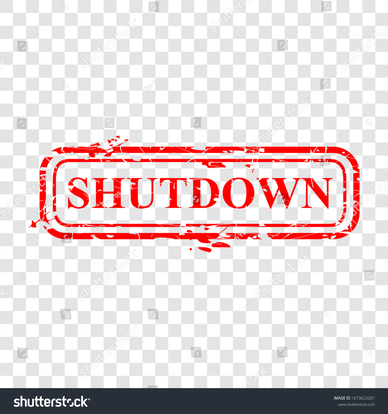 Shutdown stamp Stock Illustrations, Images & Vectors | Shutterstock