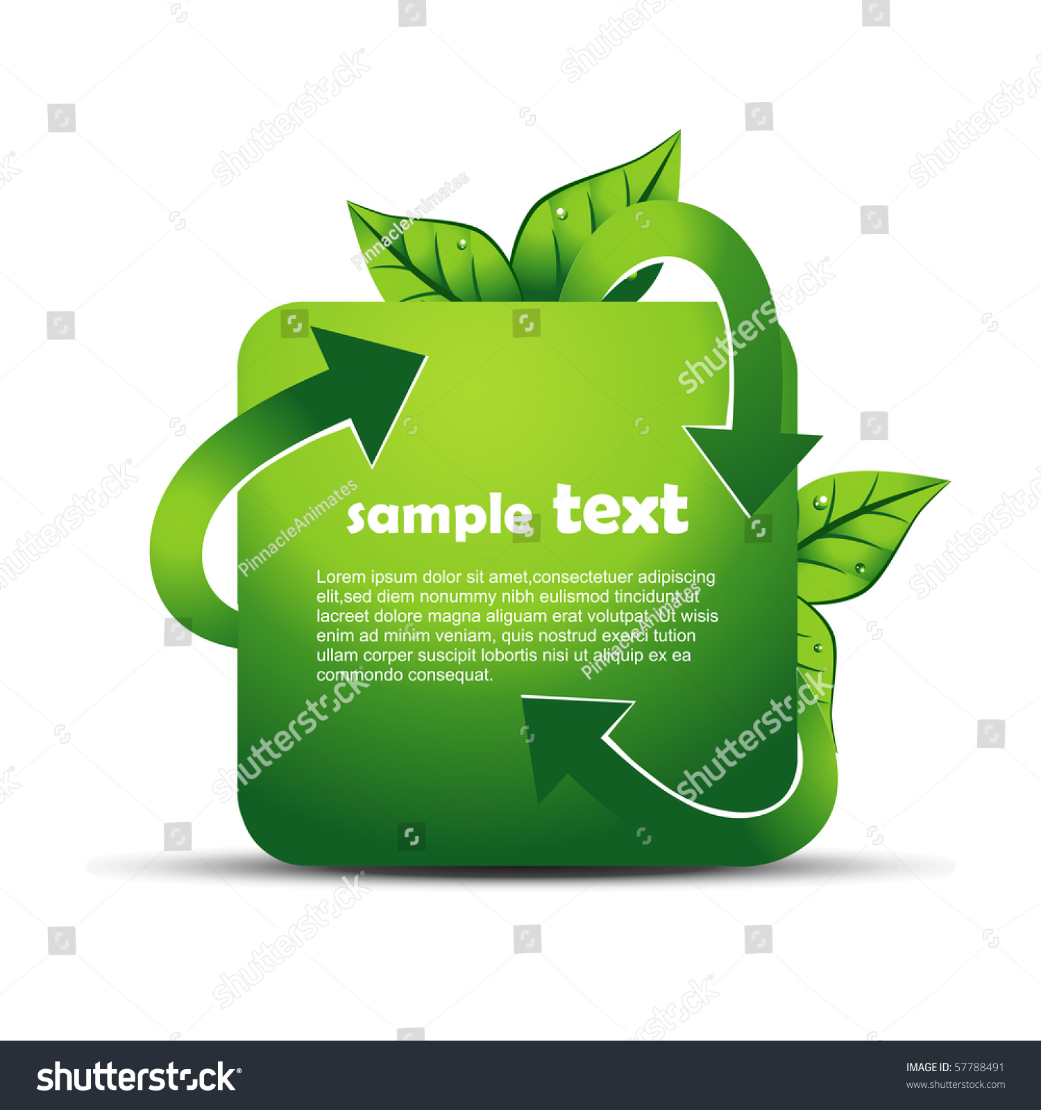 Vector Recycle Design Illustration Stock Vector (Royalty Free) 57788491