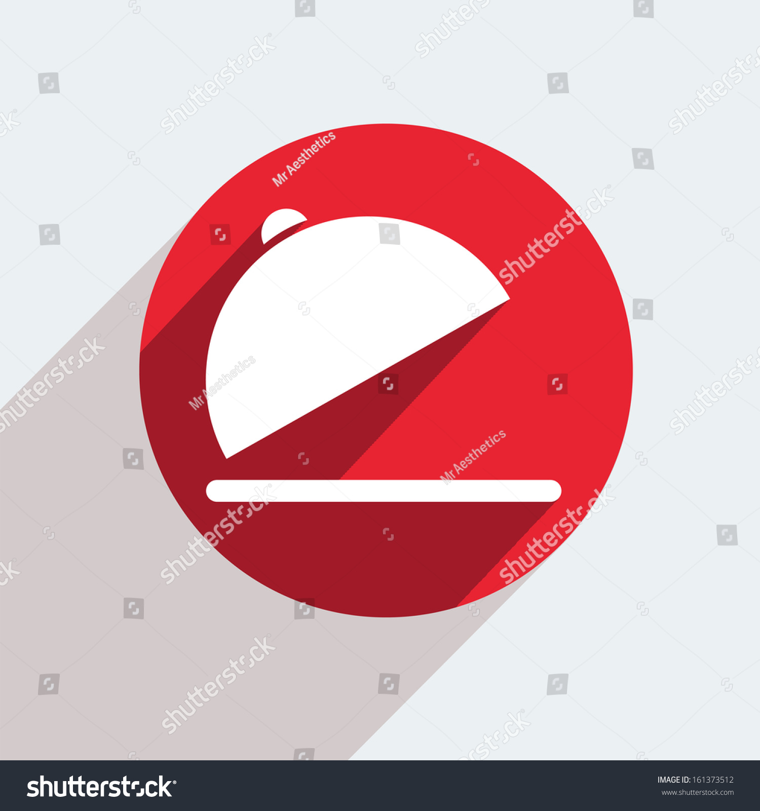 Vector Red Circle Icon On Gray Stock Vector (Royalty Free) 161373512 ...
