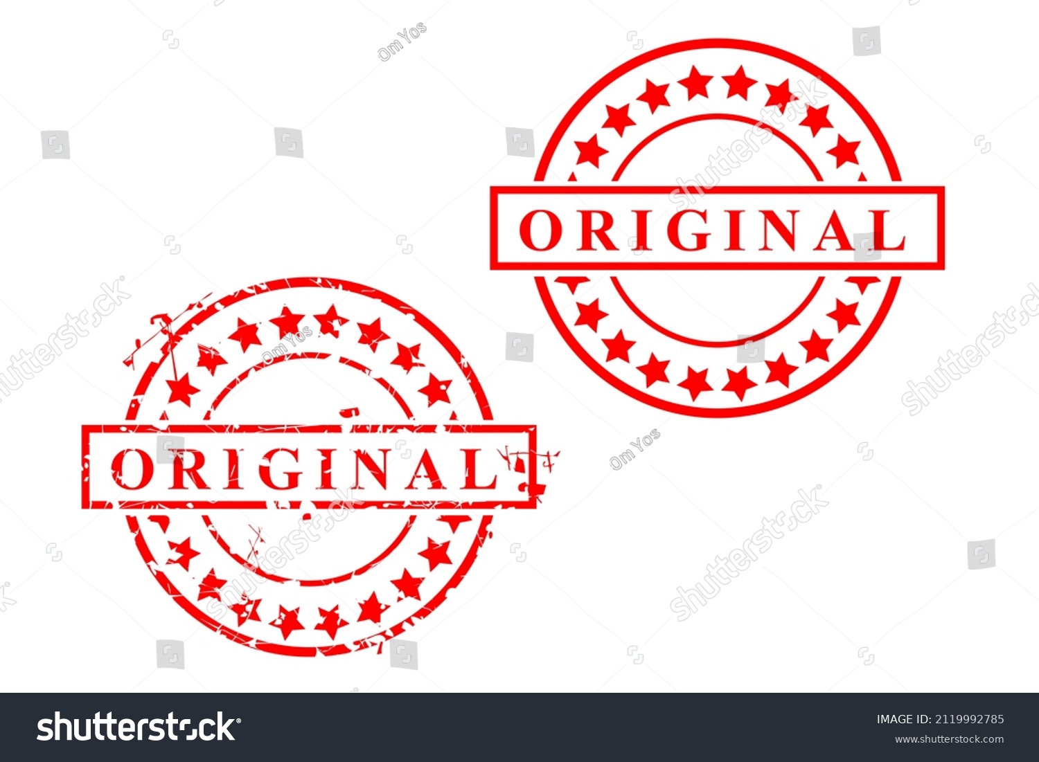 Vector Red Circle Rubber Stamp Effect Stock Vector (Royalty Free ...