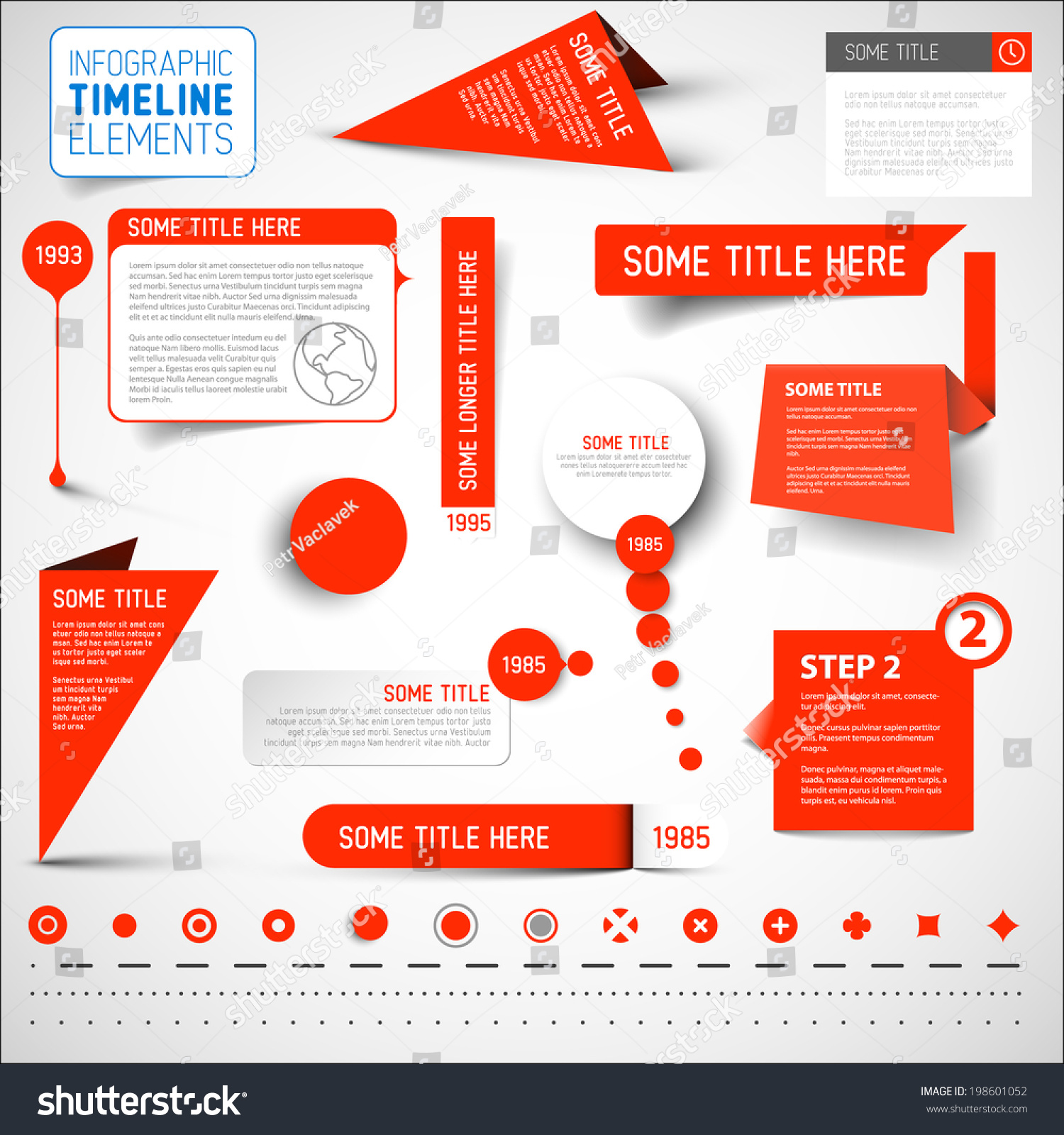 Vector Red Infographic Timeline Elements Template Stock Vector (Royalty ... Vector Red Infographic Timeline Elements Template Stock Vector (Royalty ...