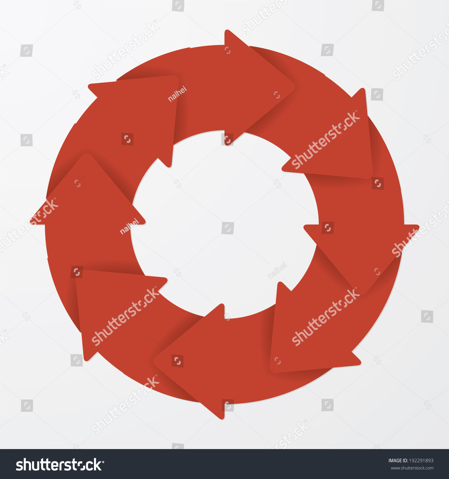 Vektor Stok Vector Red Life Cycle Diagram 8 (Tanpa Royalti) 192291893 ...