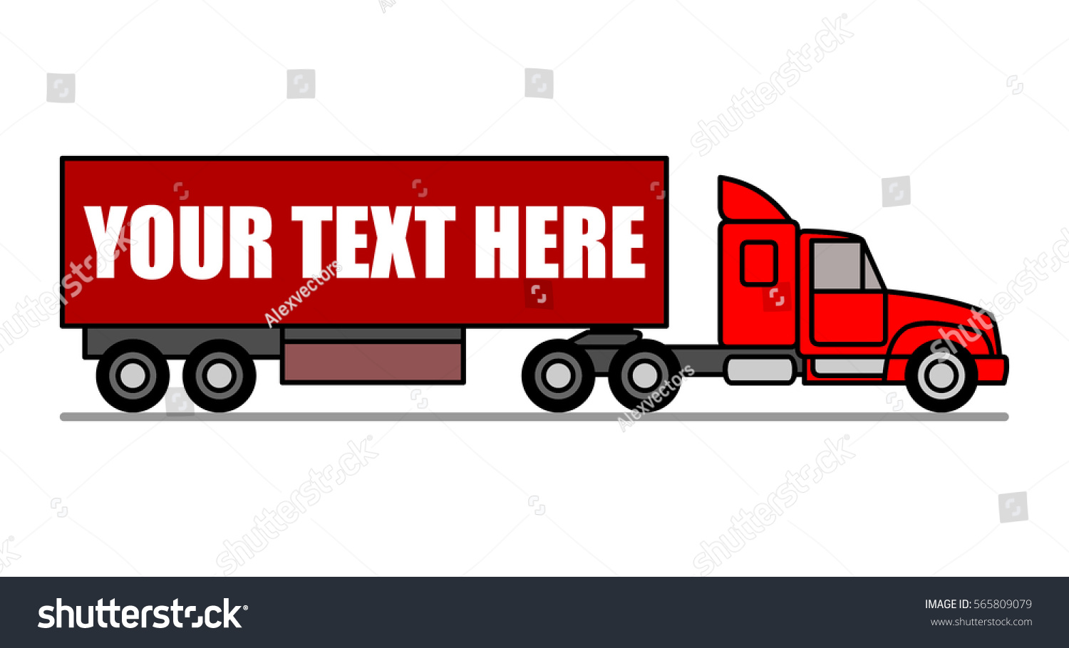 Vector Red Truck Logo Stock Vector (Royalty Free) 565809079 | Shutterstock