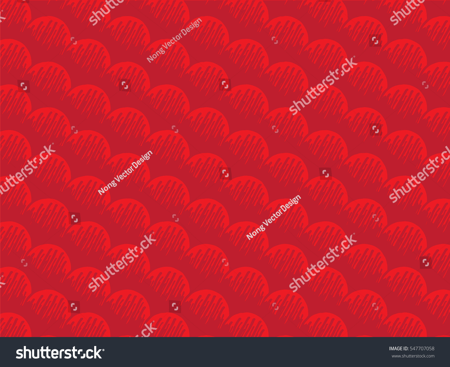 Vector Red Wave Background Drawing Style Stock Vector (Royalty Free ...