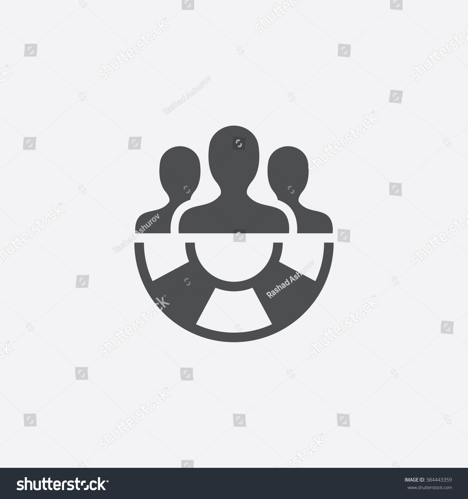 Vector Rescuer Team Icon Stock Vector (Royalty Free) 384443359 ...